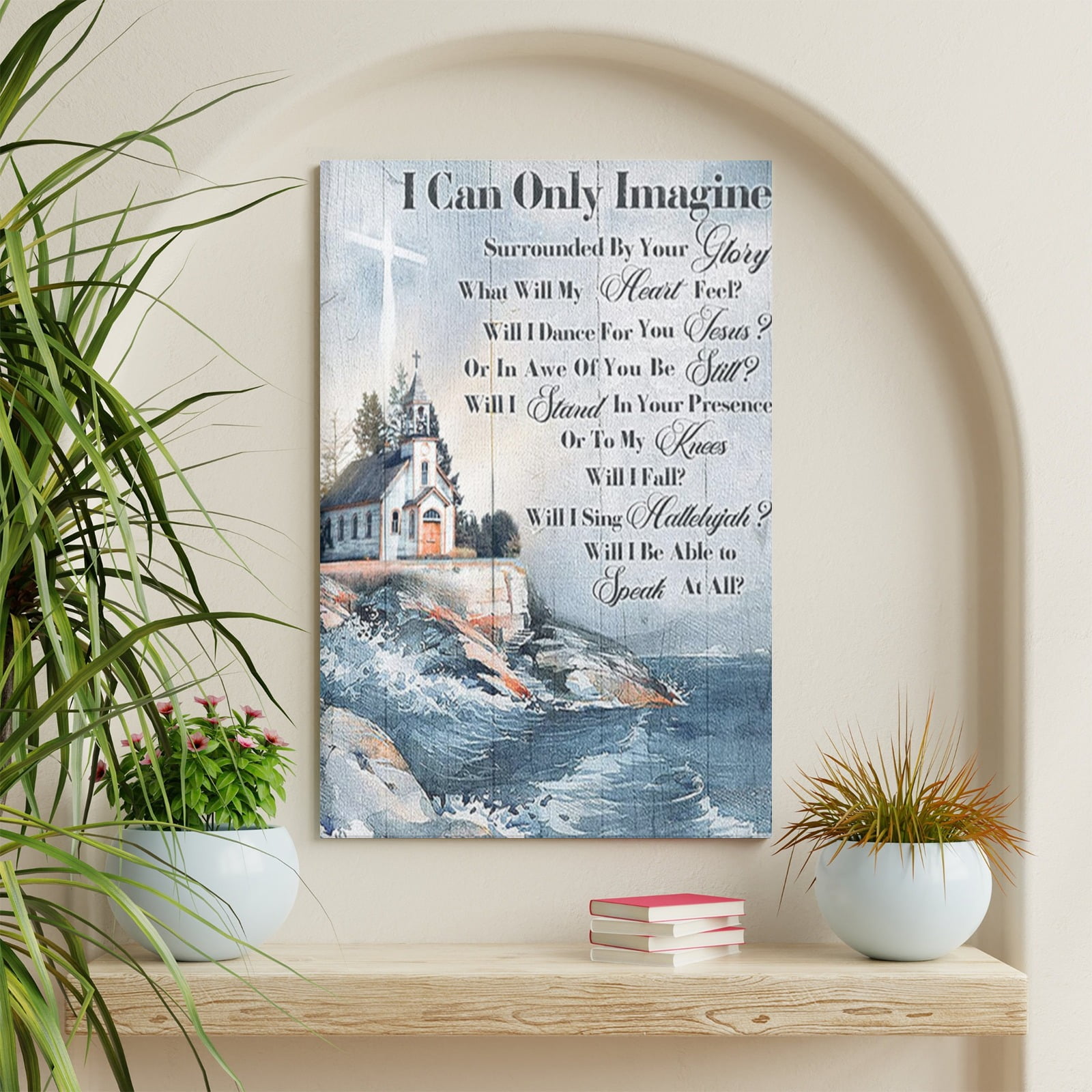 AOEX Christian Church Canvas Wall Art Christian Gift Religious Pictures ...