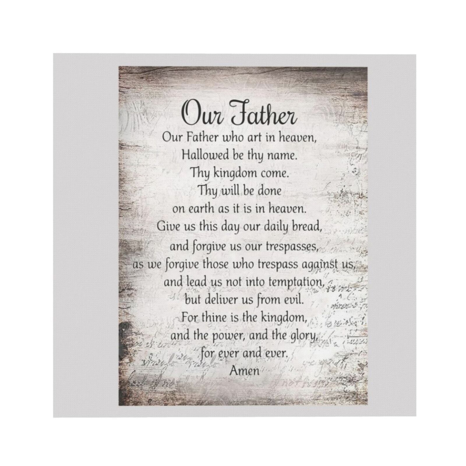 AOEX Christian Our Father The Lords Prayer Wall Art Prints Posters ...