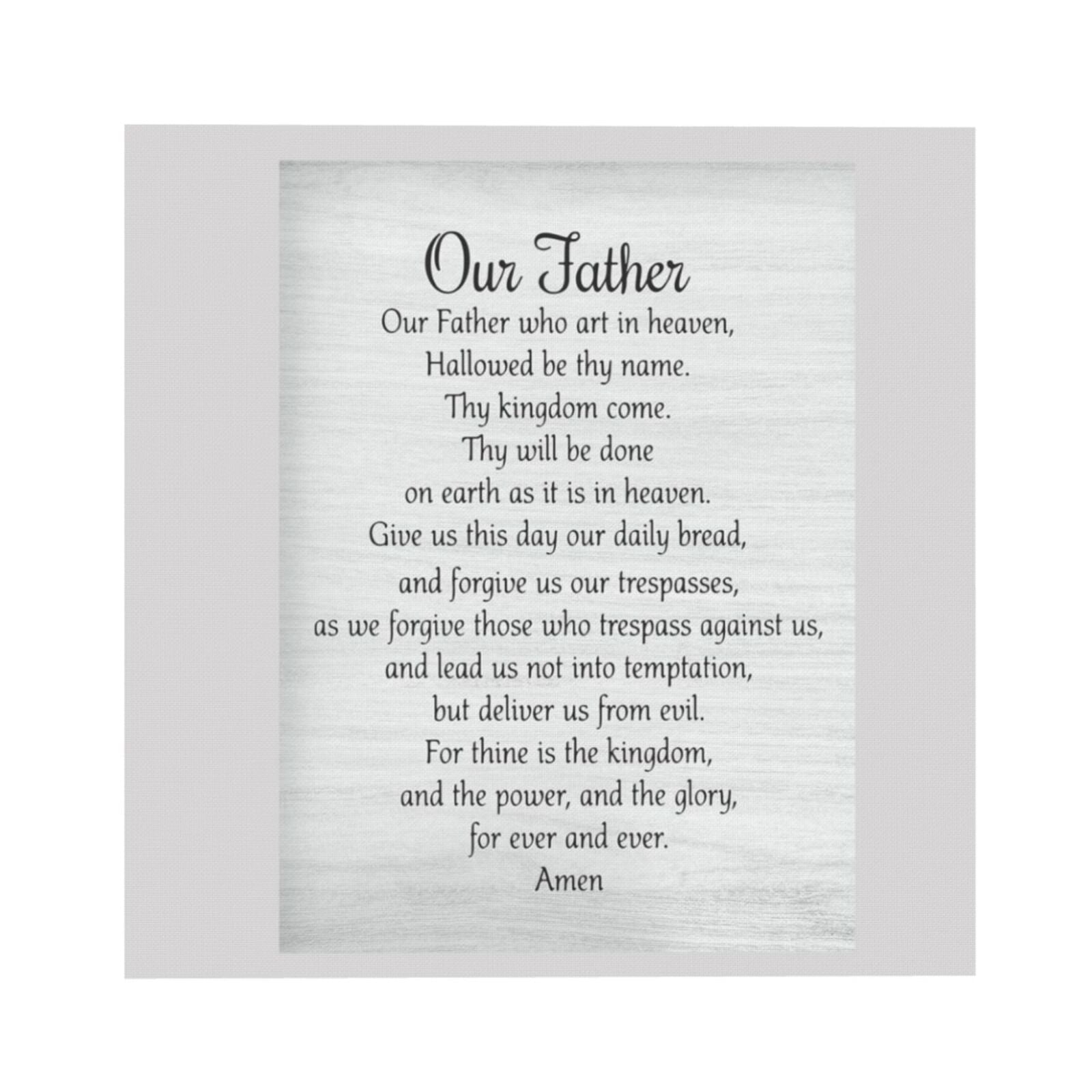 AOEX Christian Our Father The Lords Prayer Wall Art Prints Posters ...