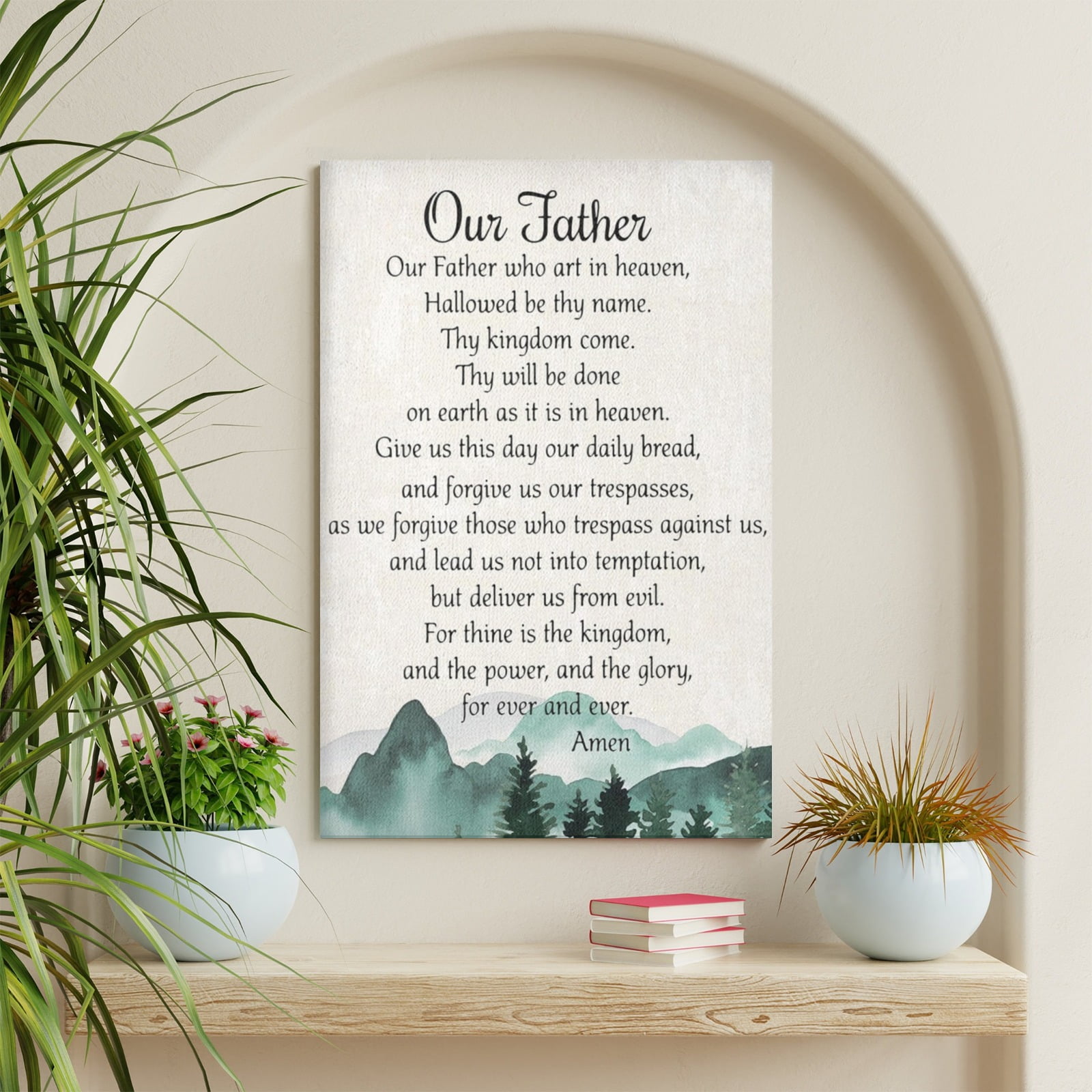 AOEX Christian Our Father The Lords Prayer Wall Art Prints Posters ...