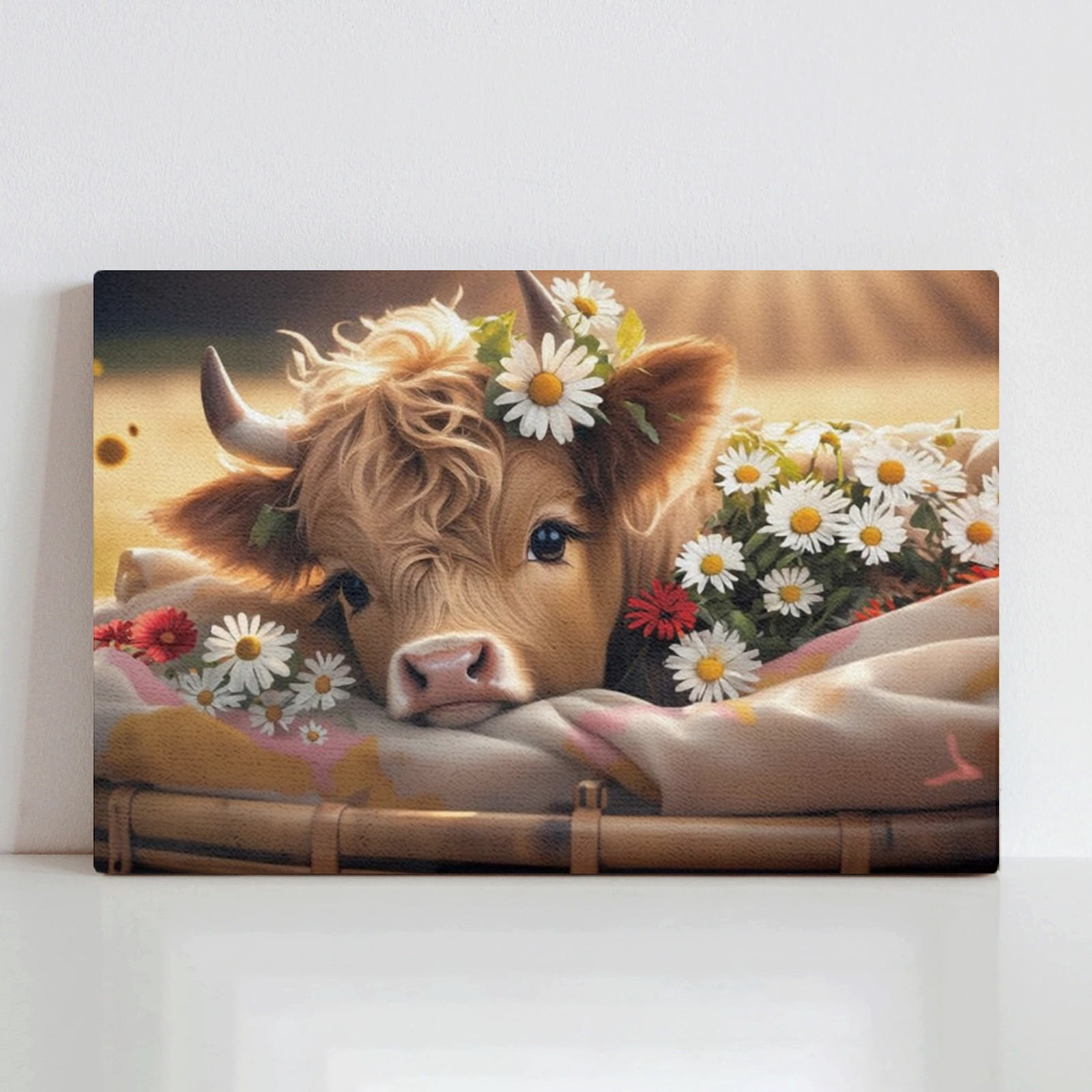 AOEX Cute Cow Decor Cow Gifts Floral Cow Print Stuff Farm Animals ...