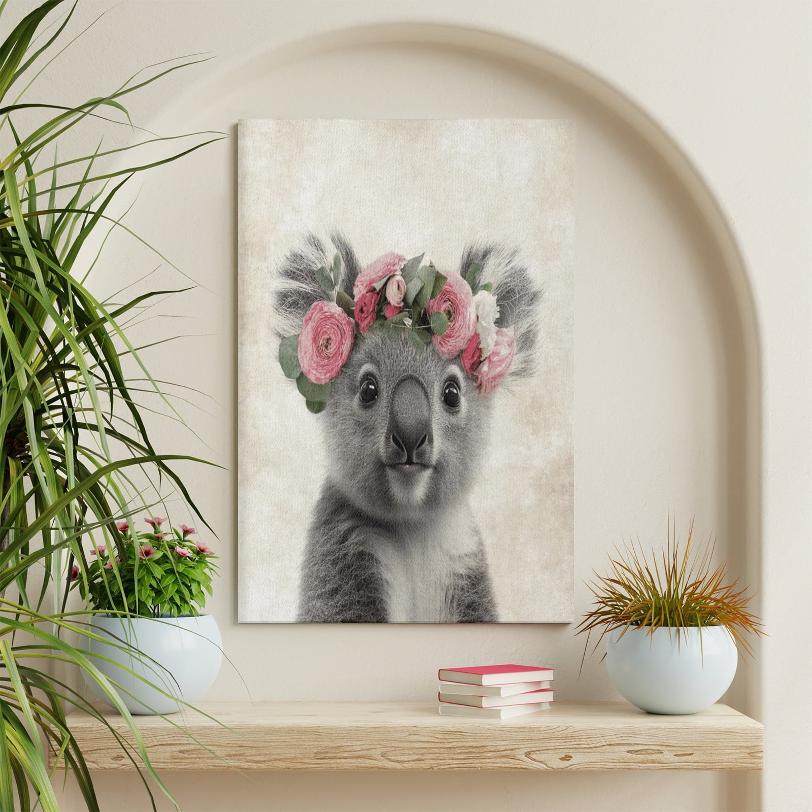 AOEX Cute Koala Canvas Wall Decor Safari Animal Pictures Wall Painting ...