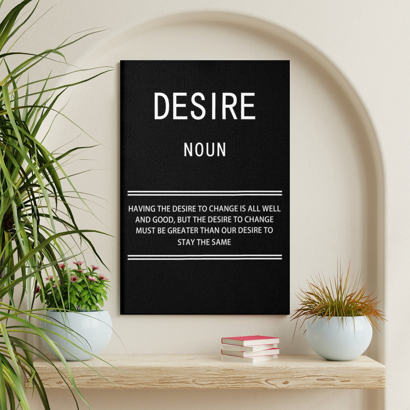 AOEX Desire Noun Motivational Posters Inspirational Wall Art Picture ...