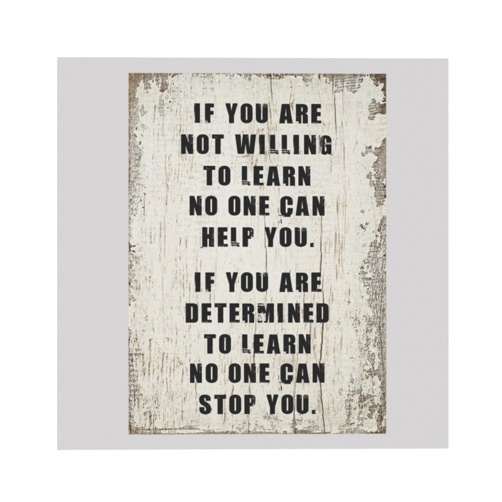 AOEX Determined to Learn Motivational Wall Art Zig Ziglar Inspirational ...
