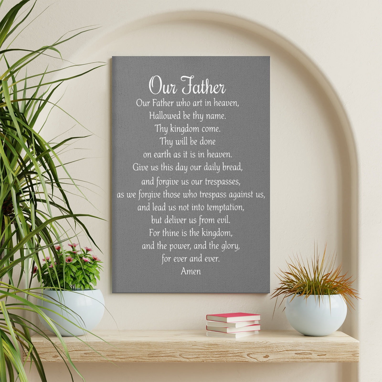 AOEX Our Father Prayer Wall ,Christian The Lords Prayer Wall Art ...