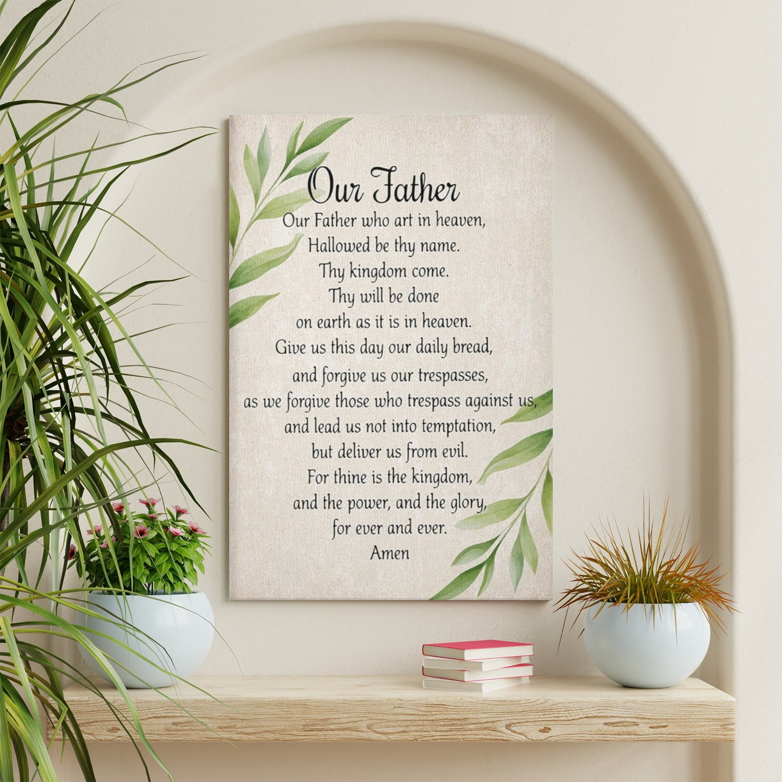 AOEX Our Father Prayer Wall ,Christian The Lords Prayer Wall Art ...