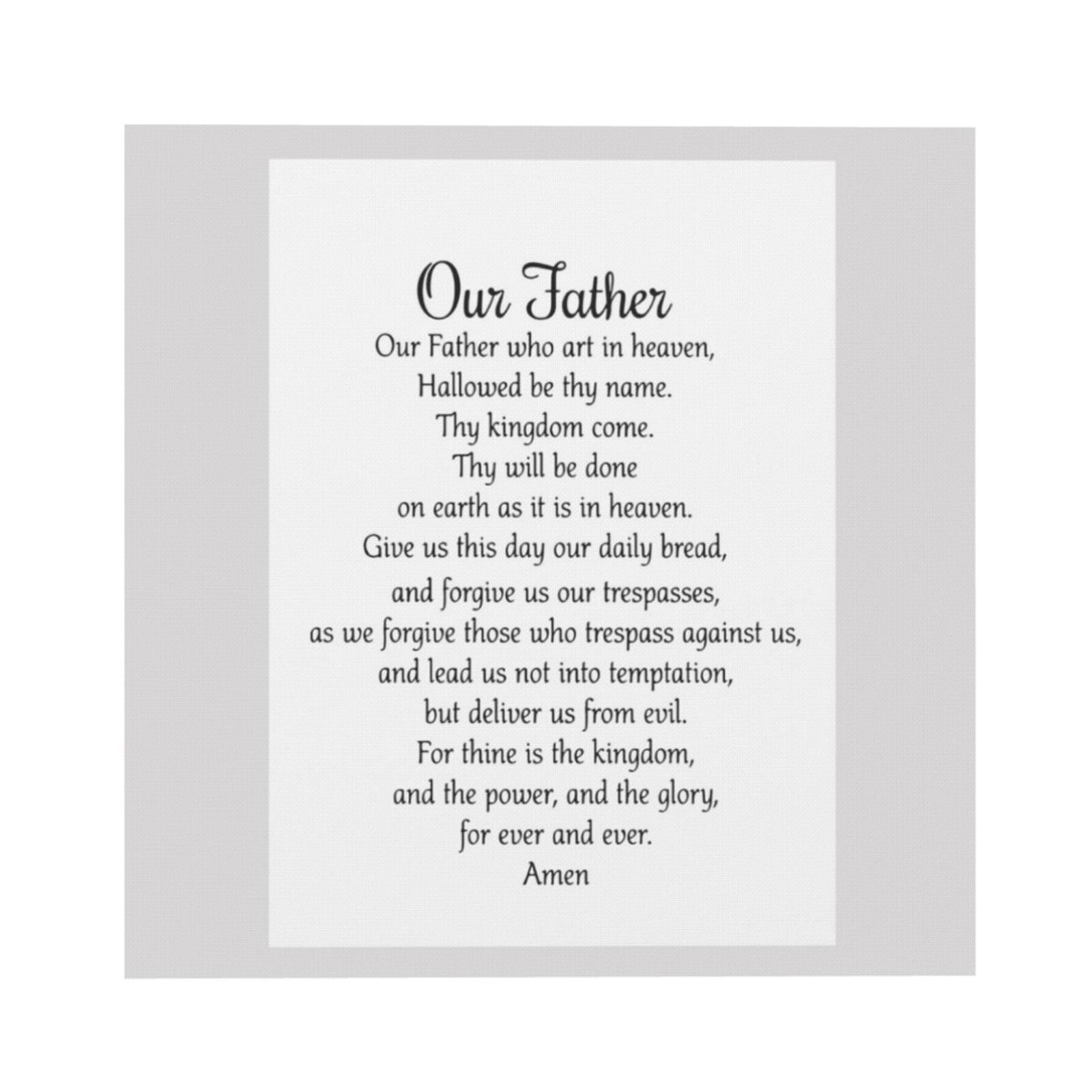 AOEX Our Father Prayer Wall ,Christian The Lords Prayer Wall Art ...
