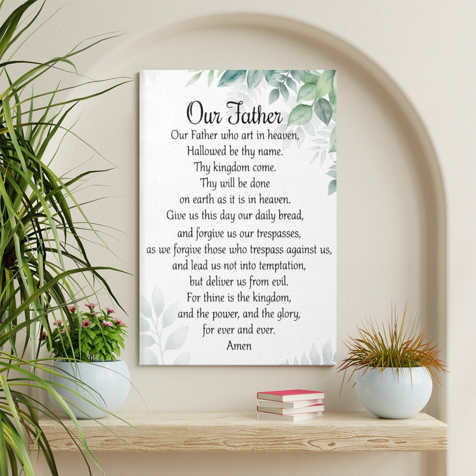 AOEX Our Father Prayer Wall ,Christian The Lords Prayer Wall Art ...