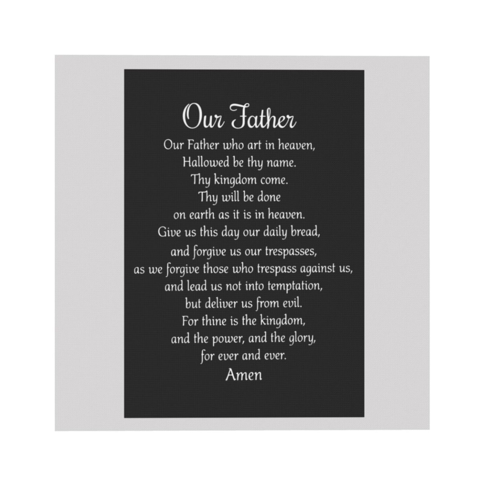 AOEX Our Father Prayer Wall Decor,Christian The Lords Prayer Wall Art ...