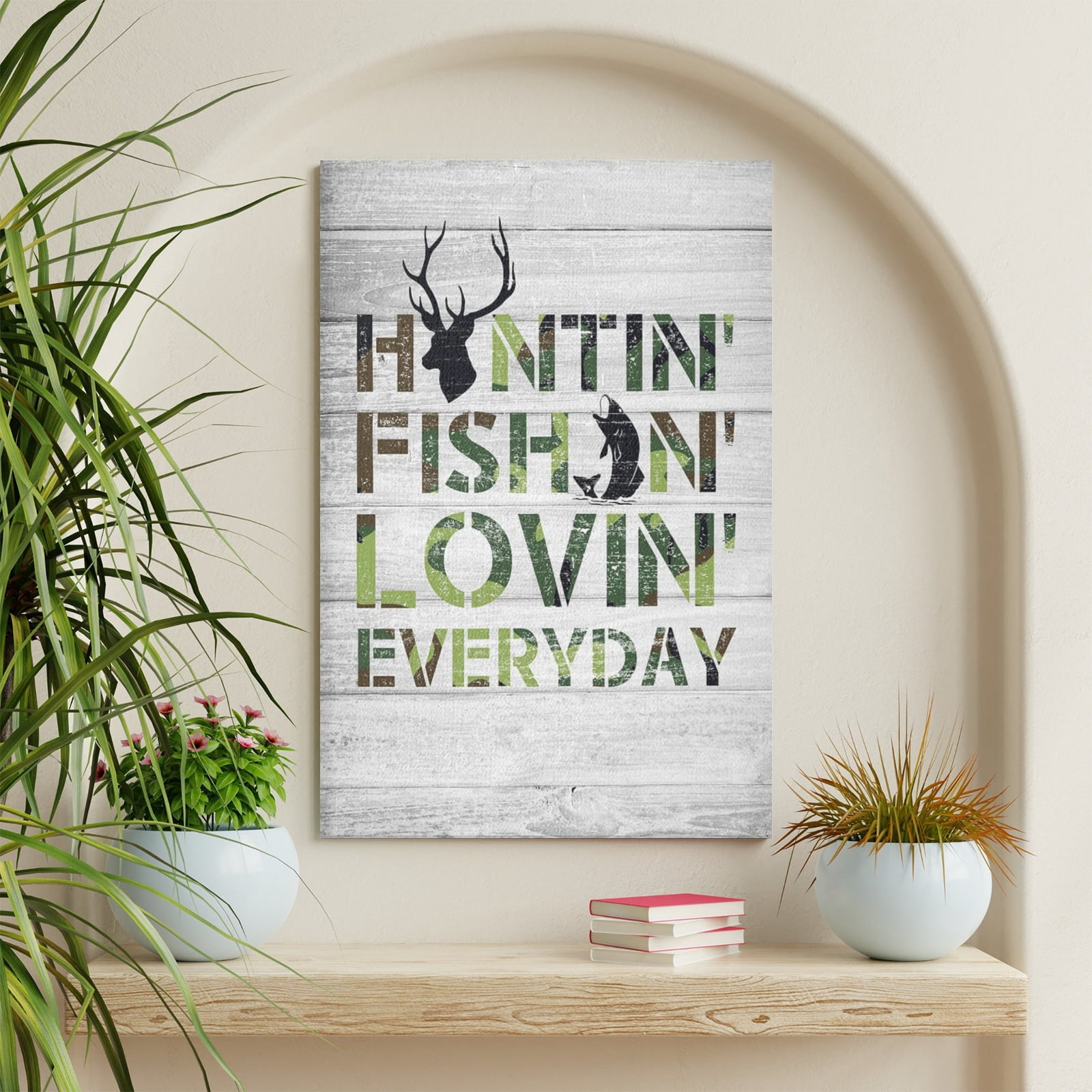 AOEX Fishing & Hunting Wall Art - Gifts for Hunters & Fishermen ...