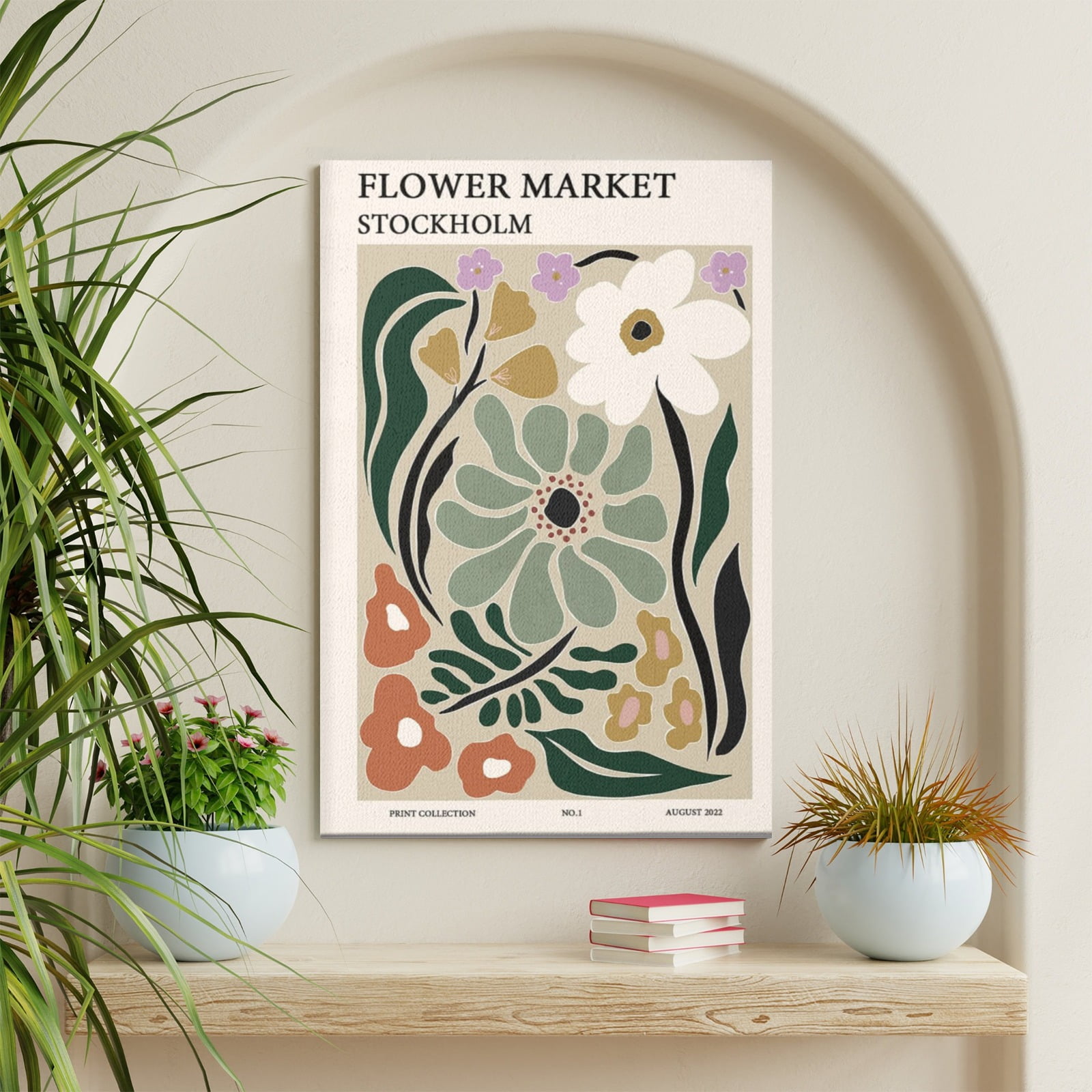 AOEX Flower Market poster Botanical Decor Flower poster Vintage Flower ...