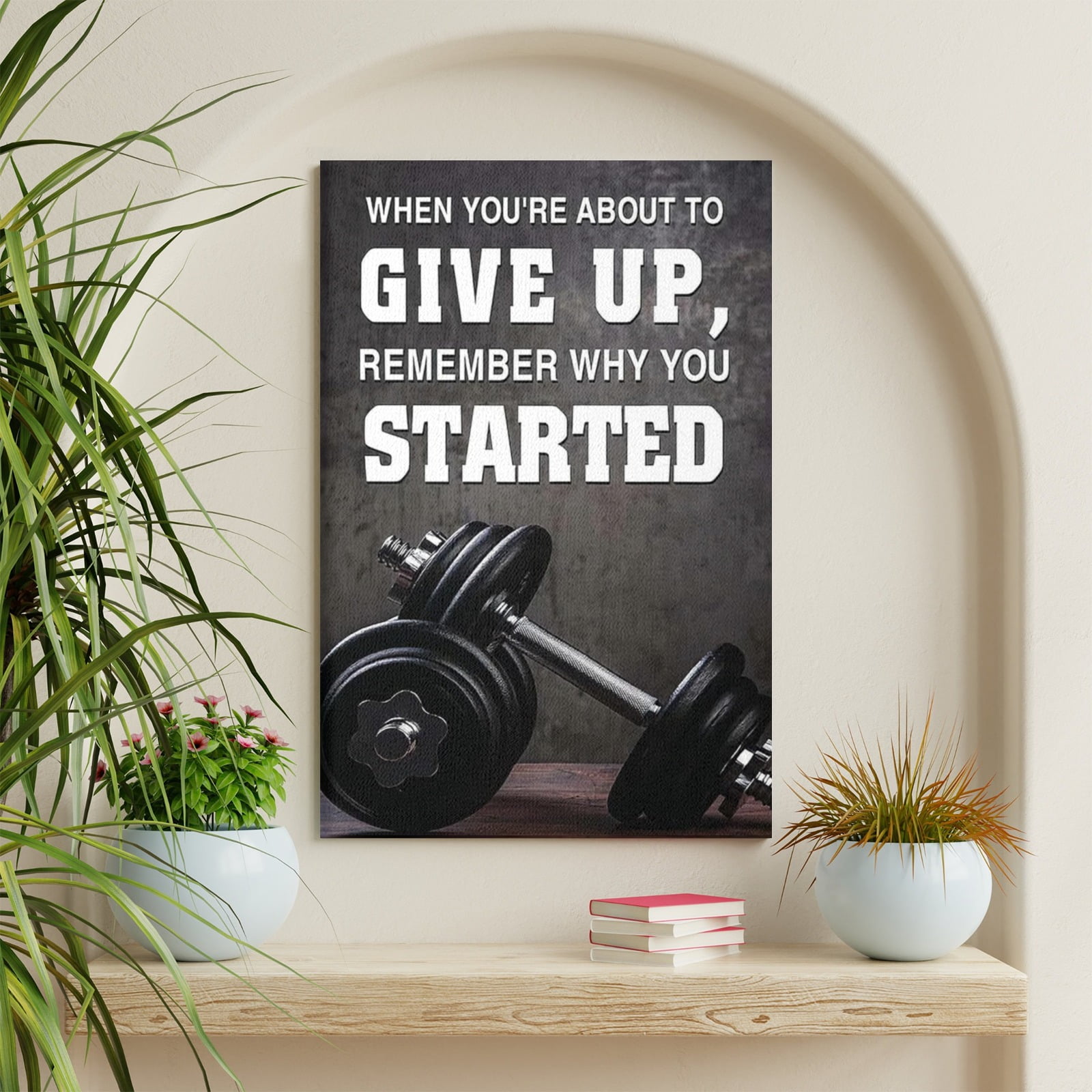 AOEX Gym Wall Art Black Inspirational Quotes Pictures Wall Decor Cool ...