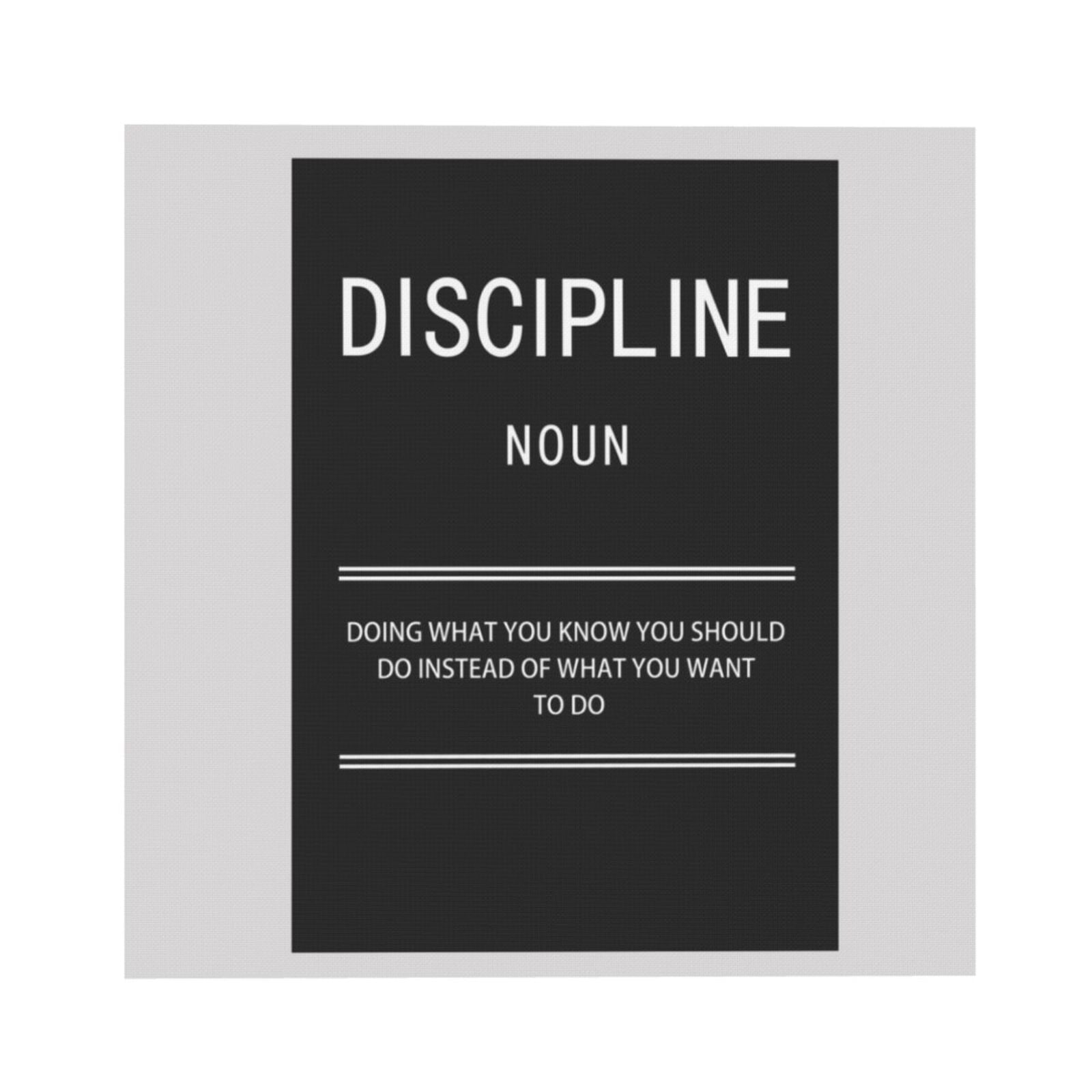 AOEX Inspirational Canvas Positive Wall Art Motivational Discipline ...