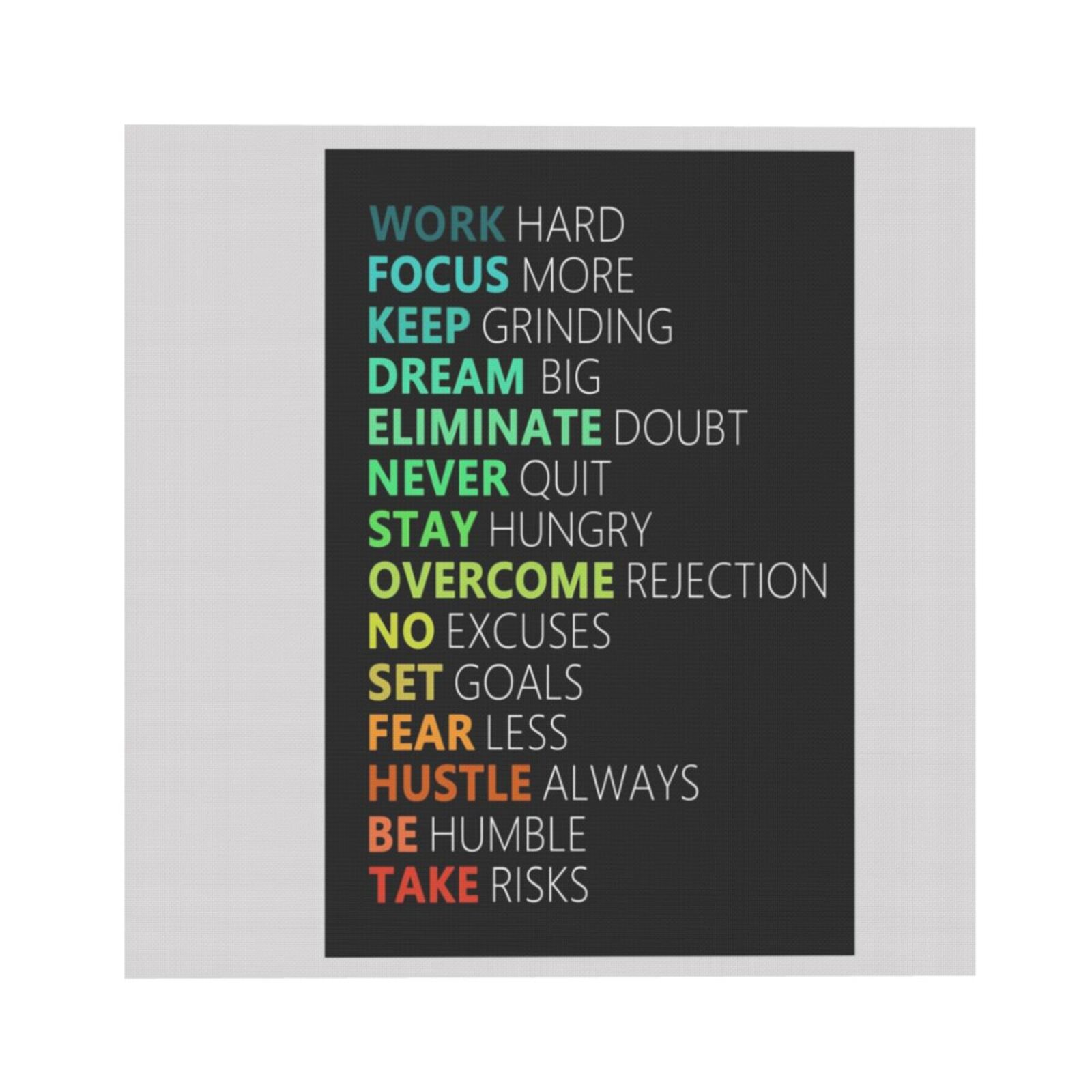 AOEX Inspirational Canvas Wall Art Motivational Poster Motivation ...