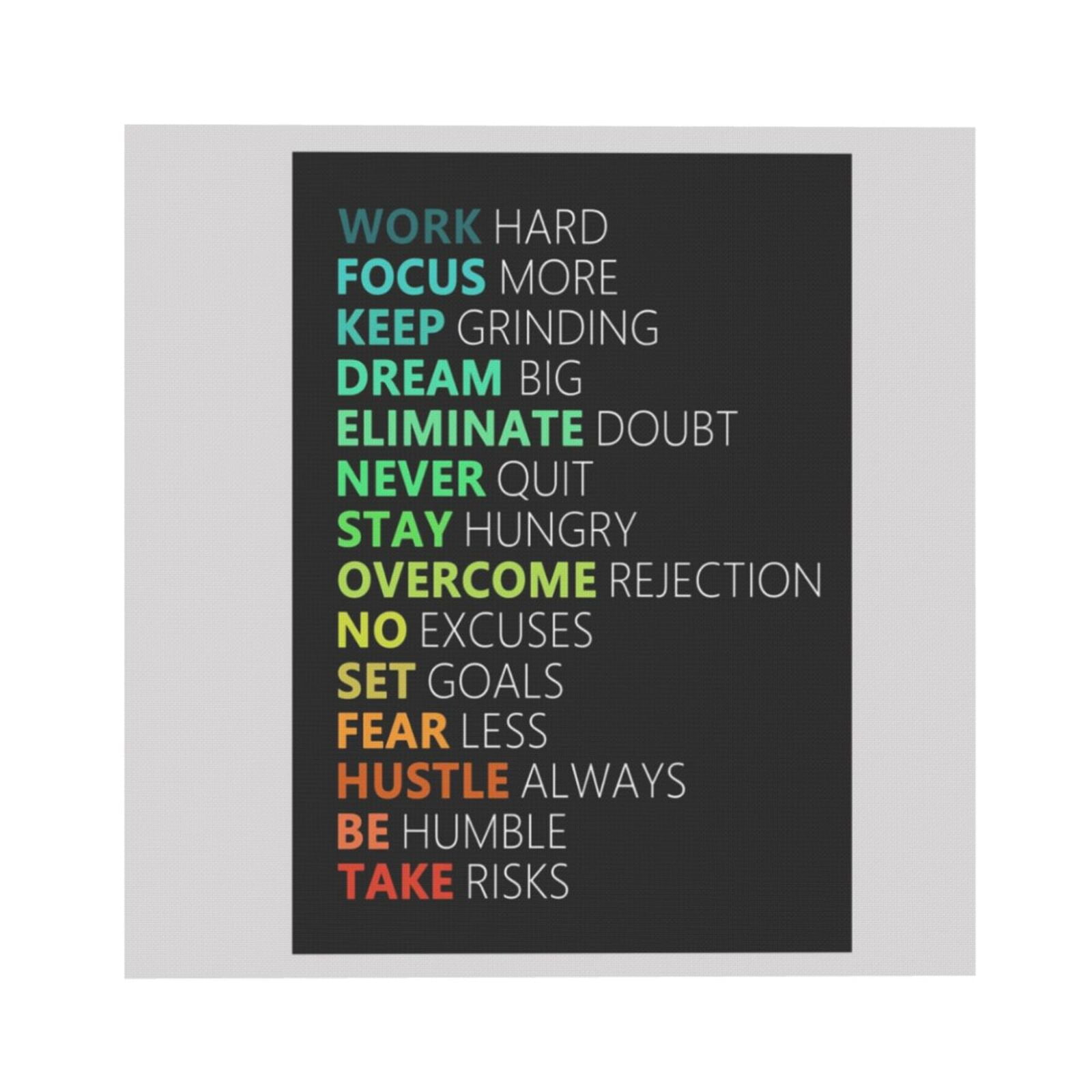 AOEX Inspirational Canvas Wall Art for Office Living Room Motivational ...