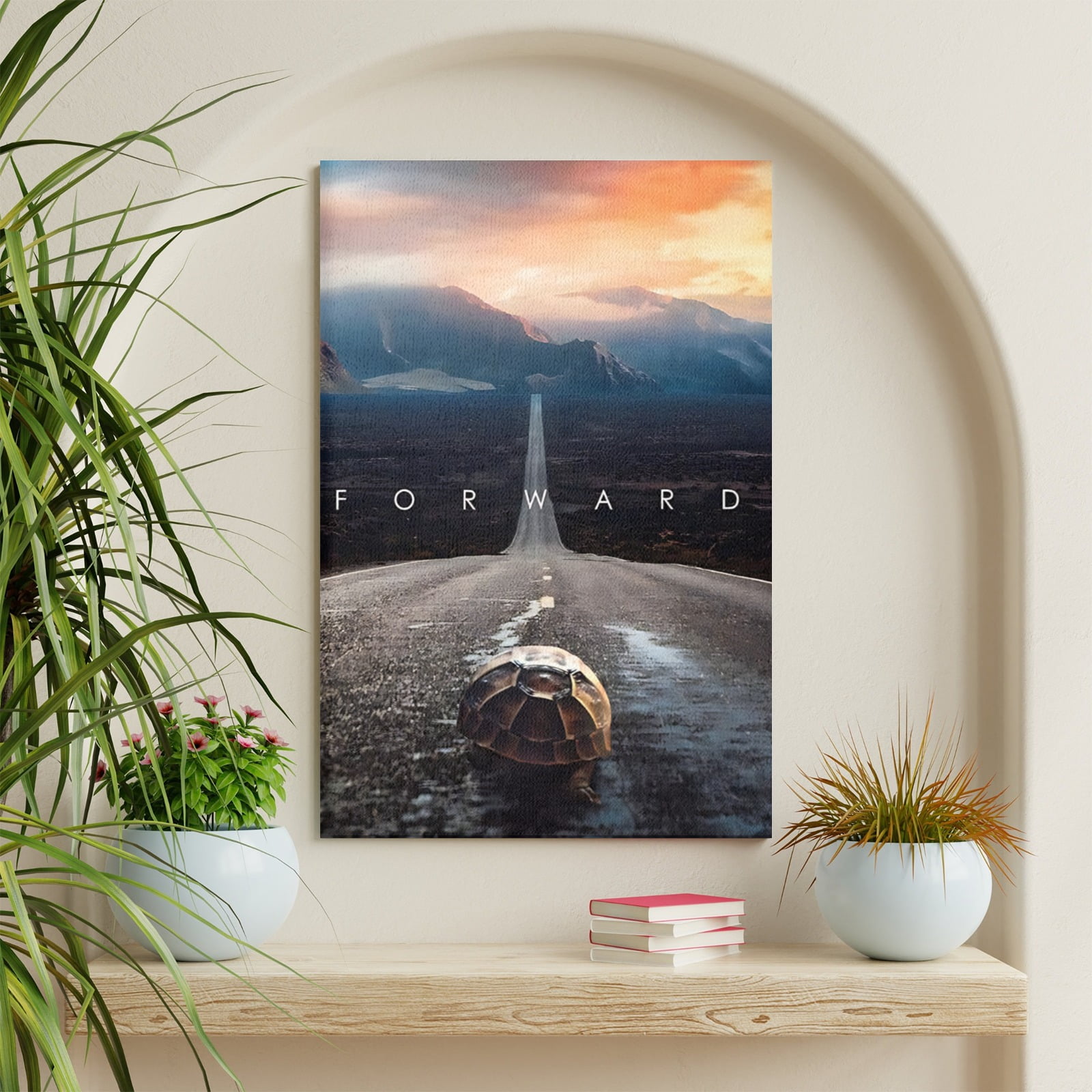 AOEX Inspirational Growth Mindset Quote Canvas Wall Art Success Begin ...