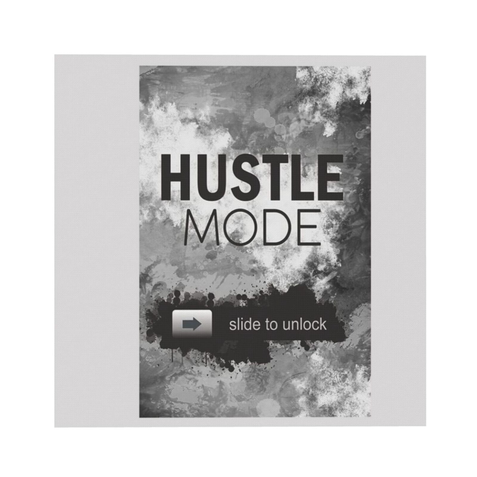 AOEX Inspirational Hustle Wall Art Retro Black Grey Motivational Quotes ...