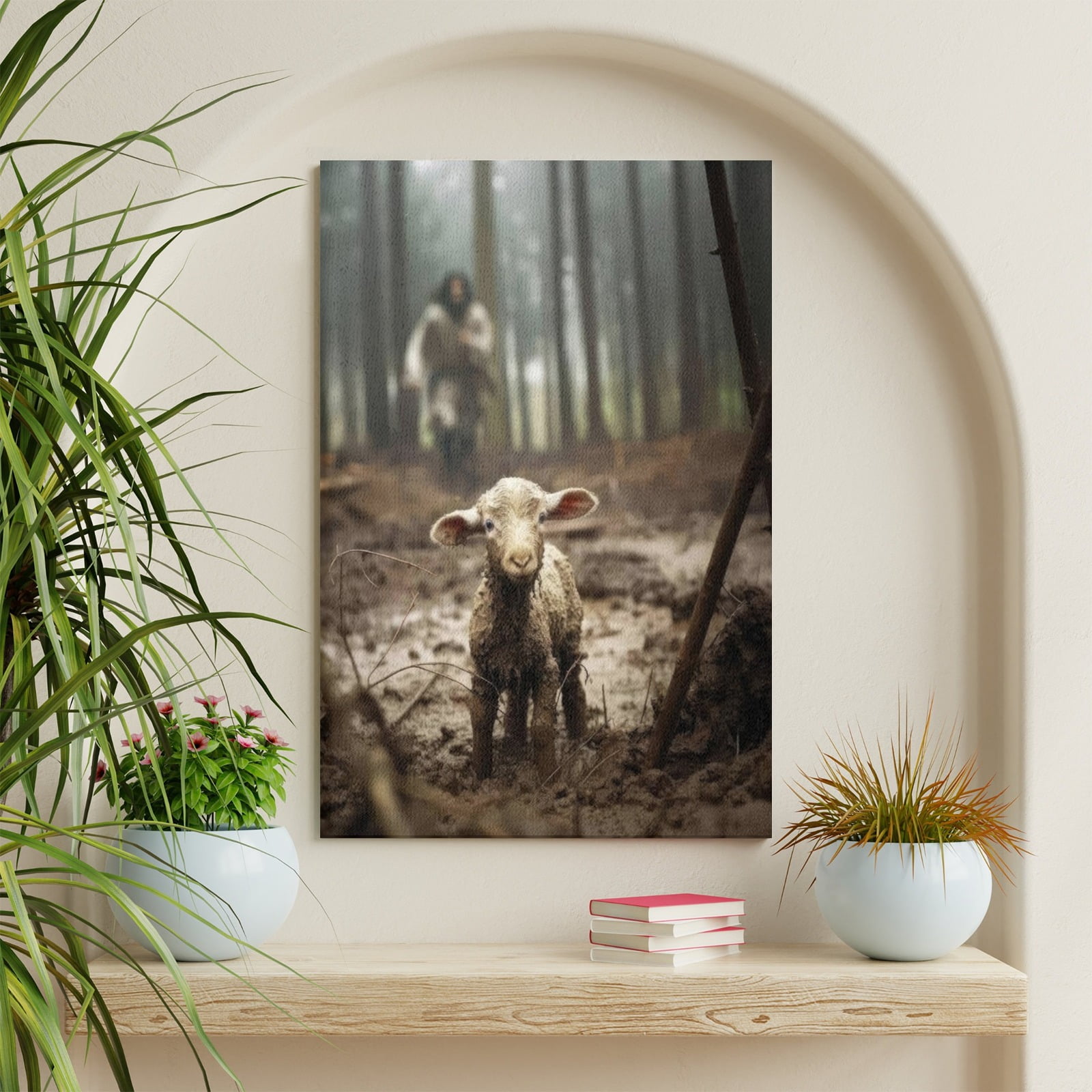 AOEX Jesus Canvas Wall Art, Christian Jesus Leaves the Tomb Wall ...