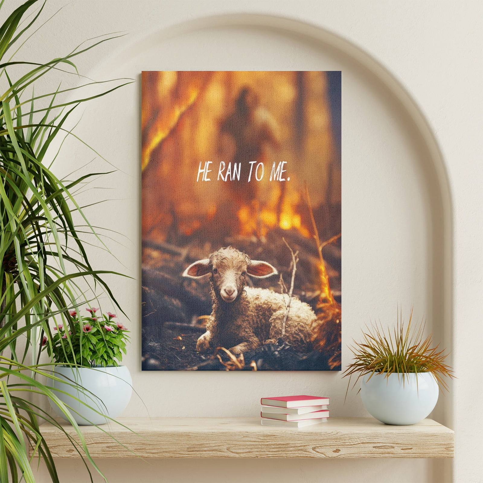 AOEX Jesus Reach Hand Canvas Wall Art Christian The Hand Of God Wall ...