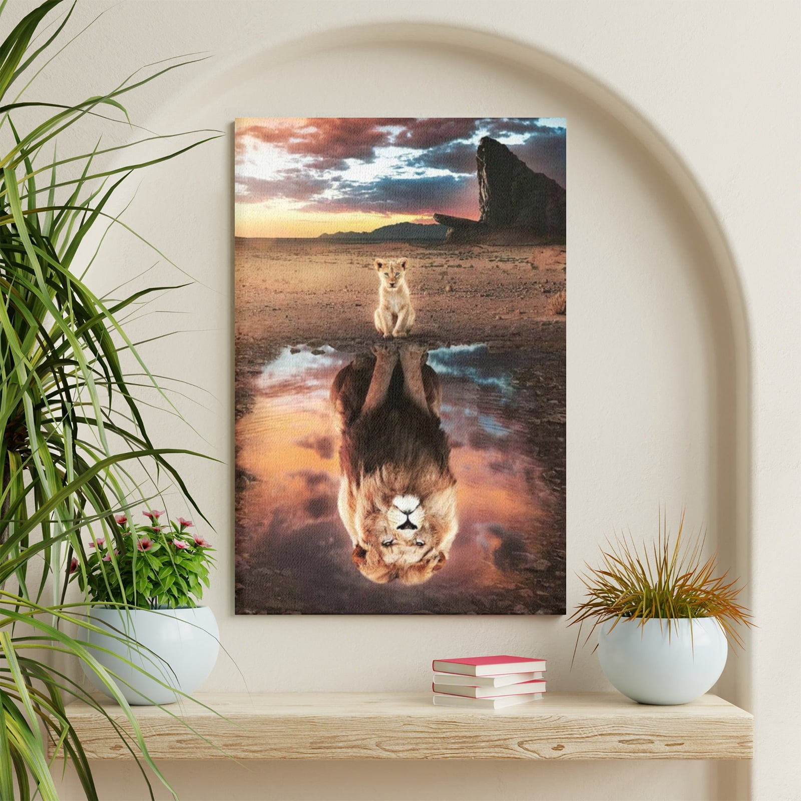 AOEX Lion Wall Art Lion Canvas Poster Room Decor Aesthetic Vintage ...