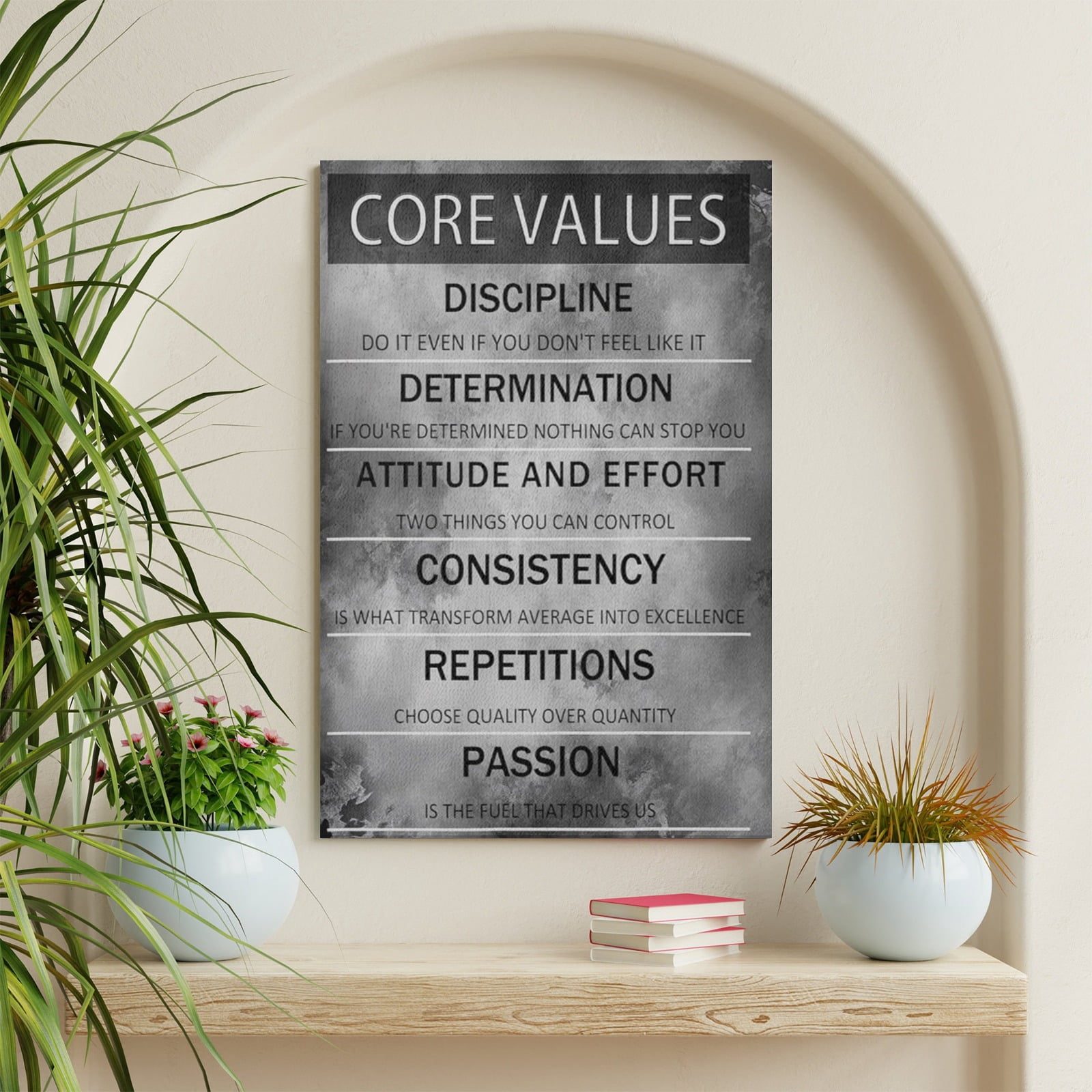 AOEX Motivational Canvas Positive Wall Art Inspirational Office Wall ...