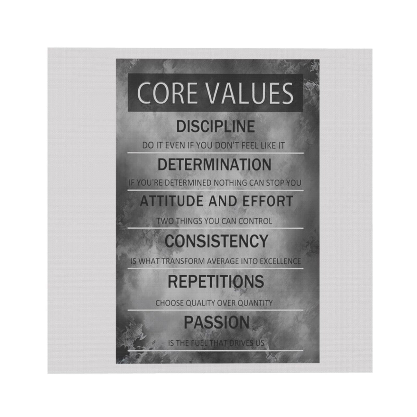 AOEX Motivational Canvas Wall Art Black and White Poster Print ...