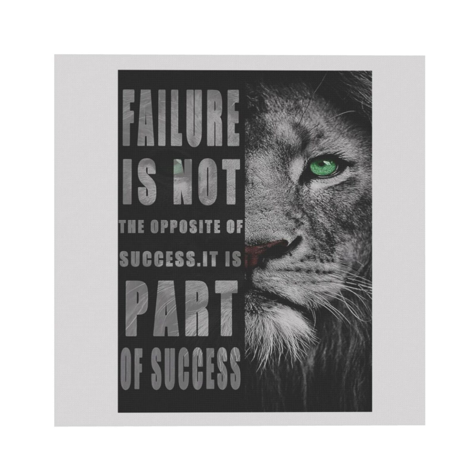 AOEX Motivational Lion Canvas Office Print Wall Art Animal ...