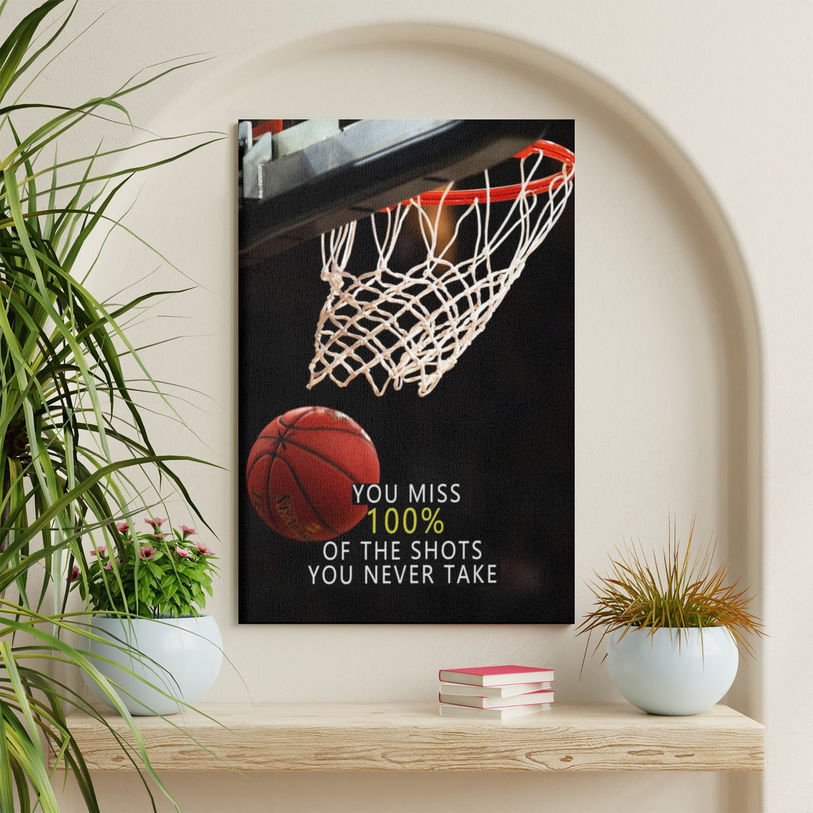 AOEX Motivational Sports Star Quotes Canvas Wall Art Inspirational ...