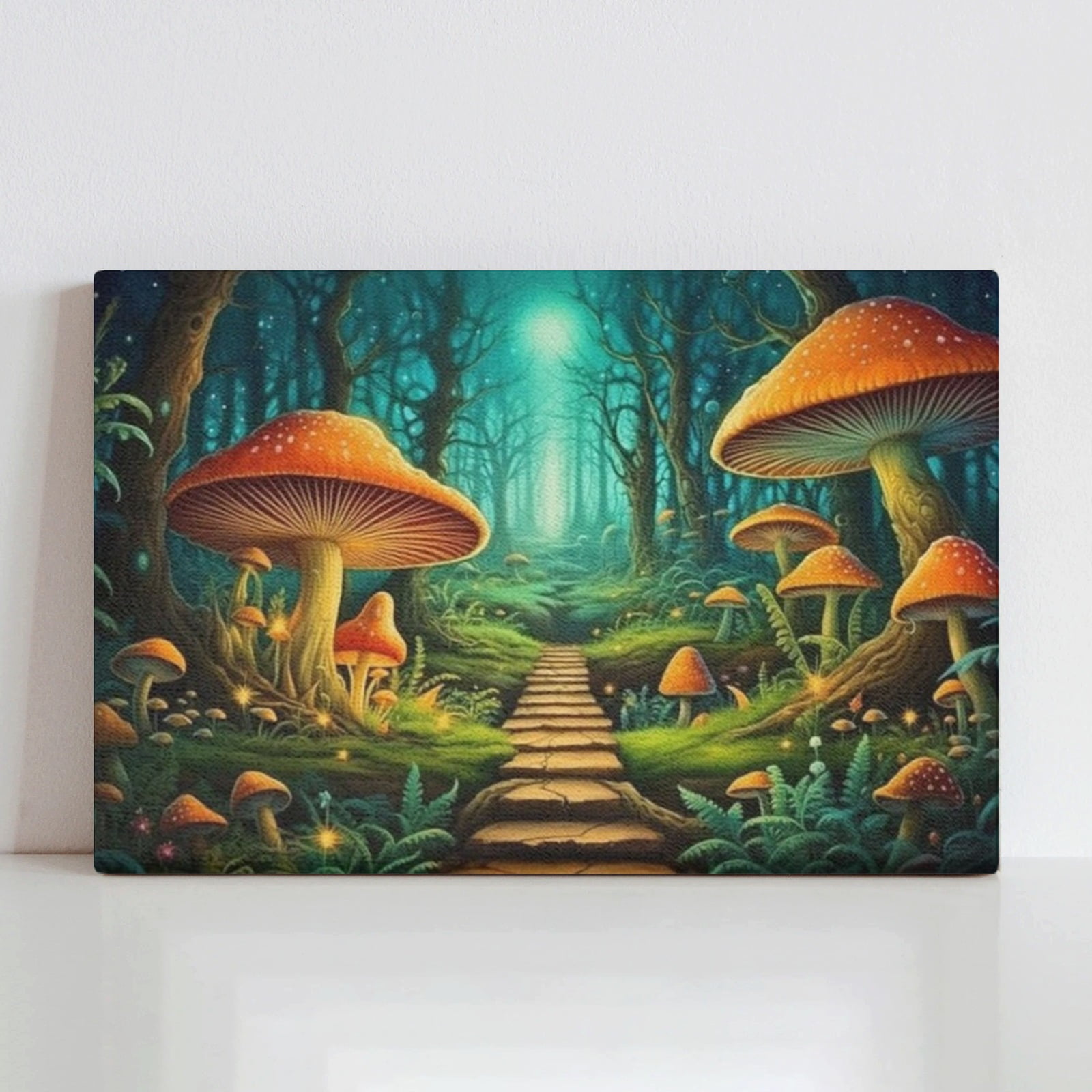 AOEX Mushroom Canvas Wall Art Enchanted Forest Posters Fantacy Wall ...