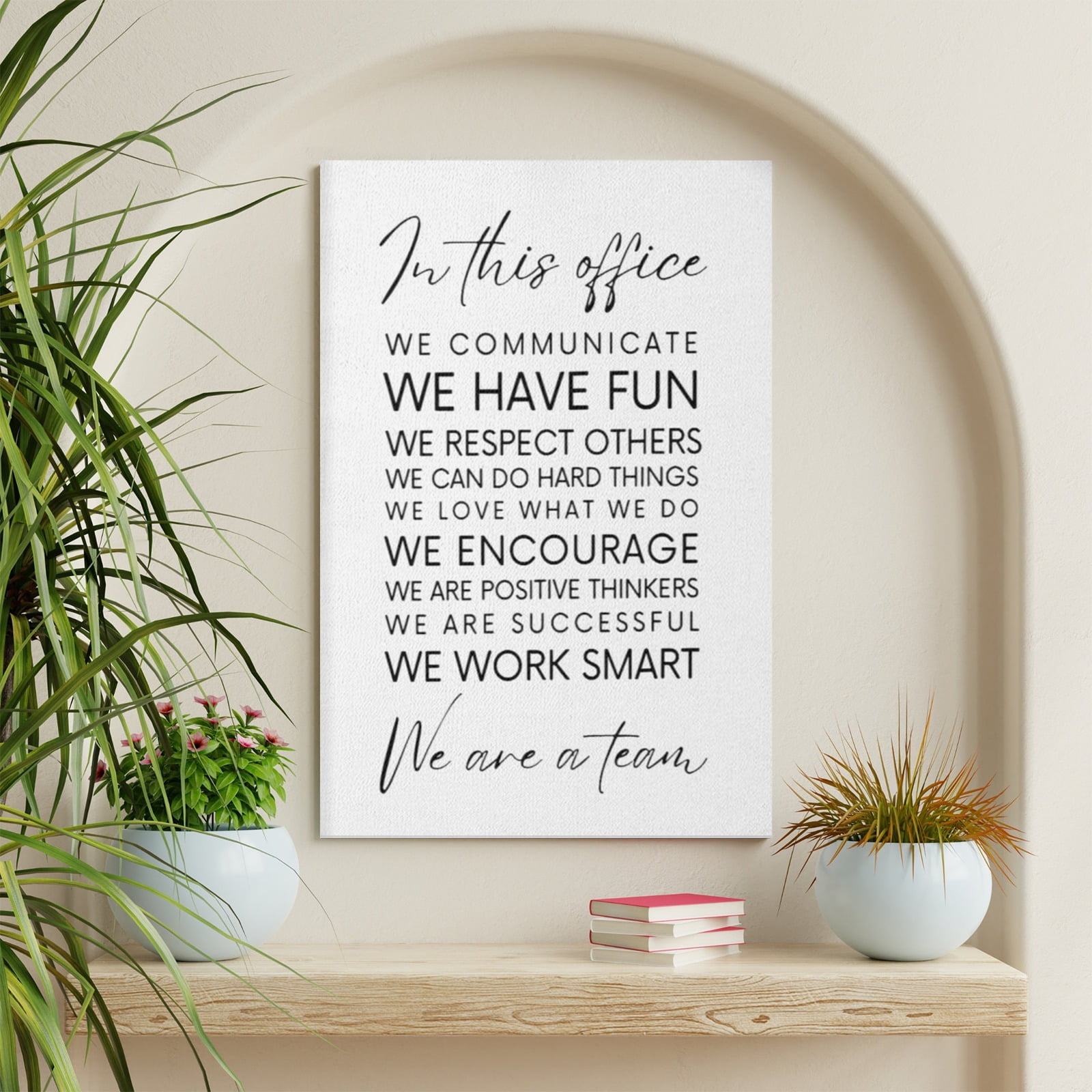 AOEX Poems Poster Hope Is The Thing With Feathers Wall Art Canvas ...