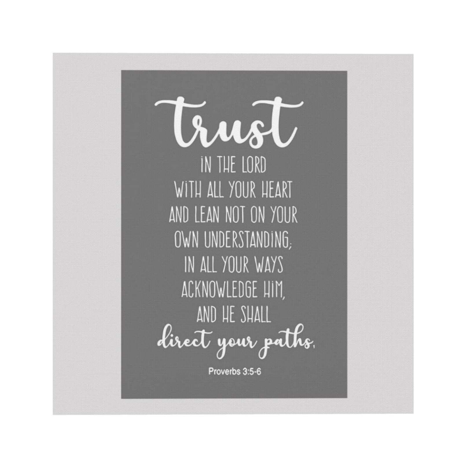 AOEX Proverbs 3:5-6 Trust In The Lord With All Your Heart Christian ...