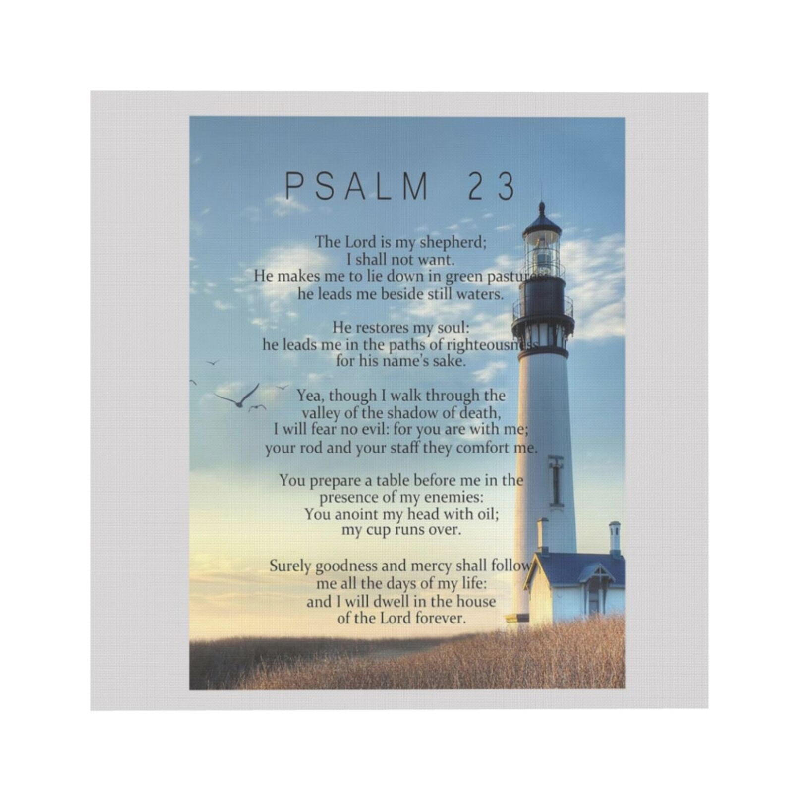 AOEX Psalm 23 Wall Art Bible Verse Pictures Wall Decor Christian ...