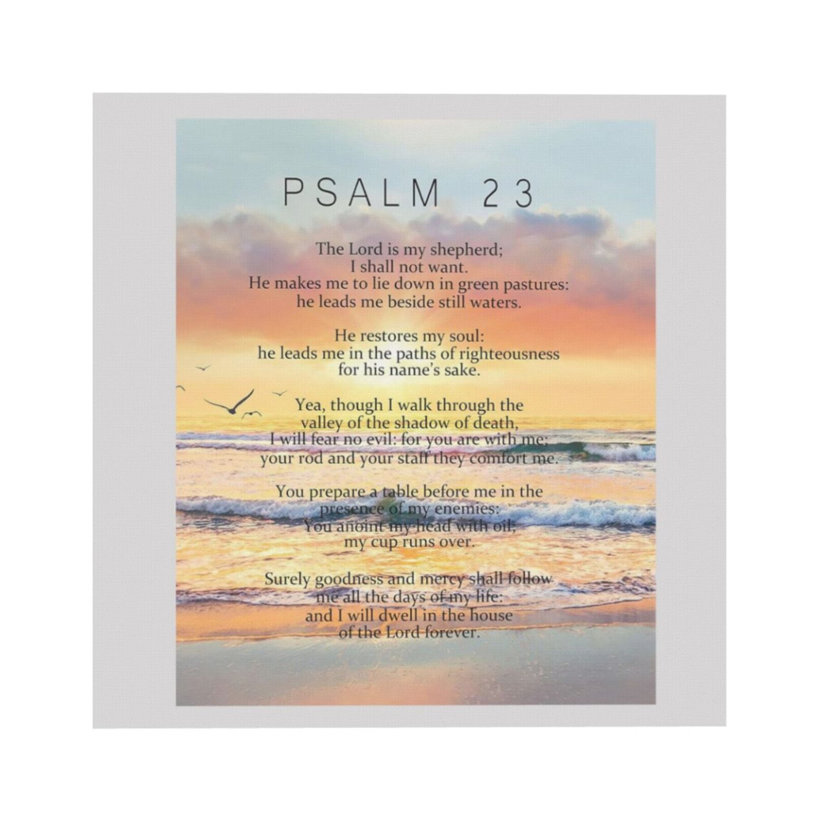 AOEX Psalm 23 Wall Art Bible Verse Pictures Wall Decor Christian ...