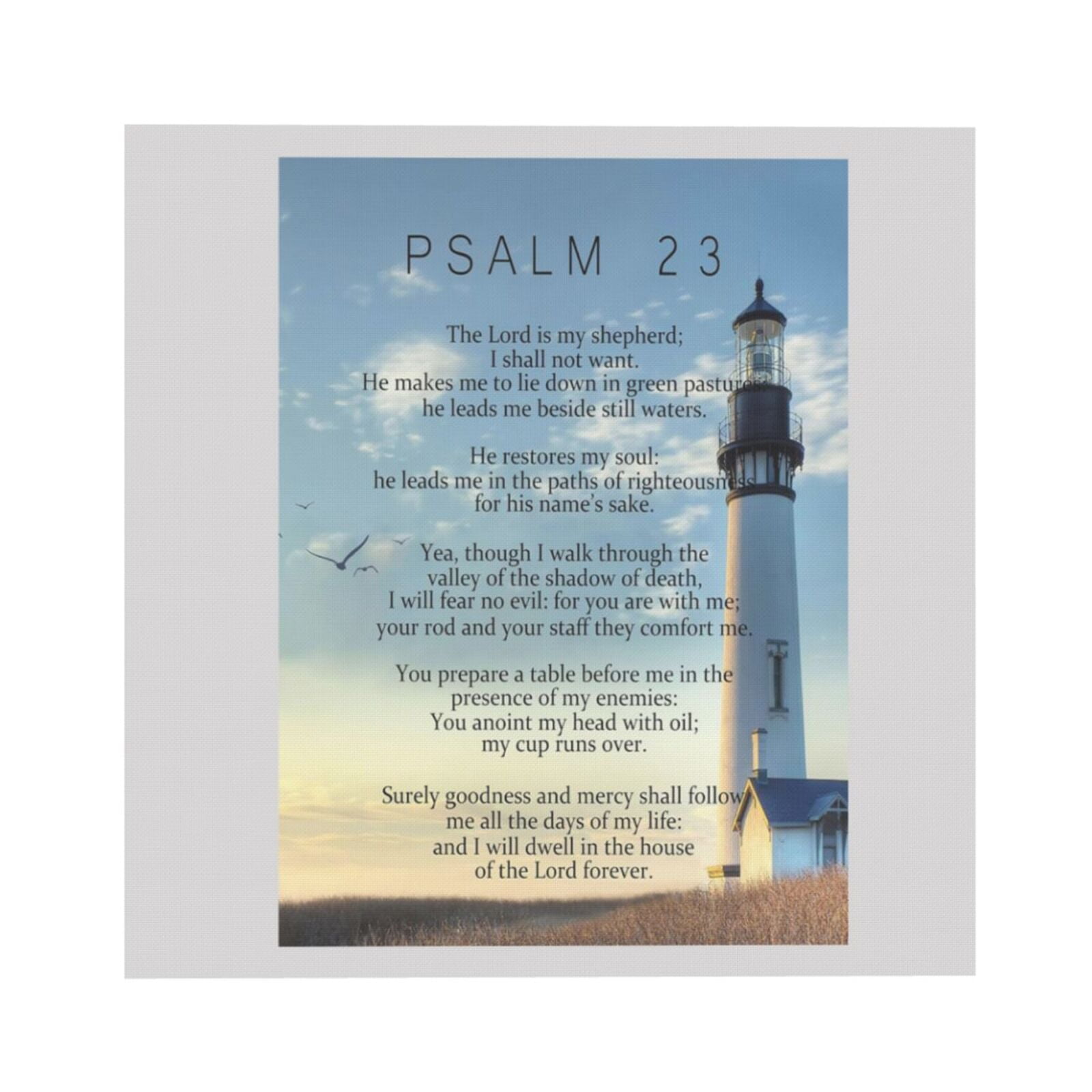 AOEX Psalm 23 Wall Art Psalms 23 Pictures Wall Decor Scripture Bible ...