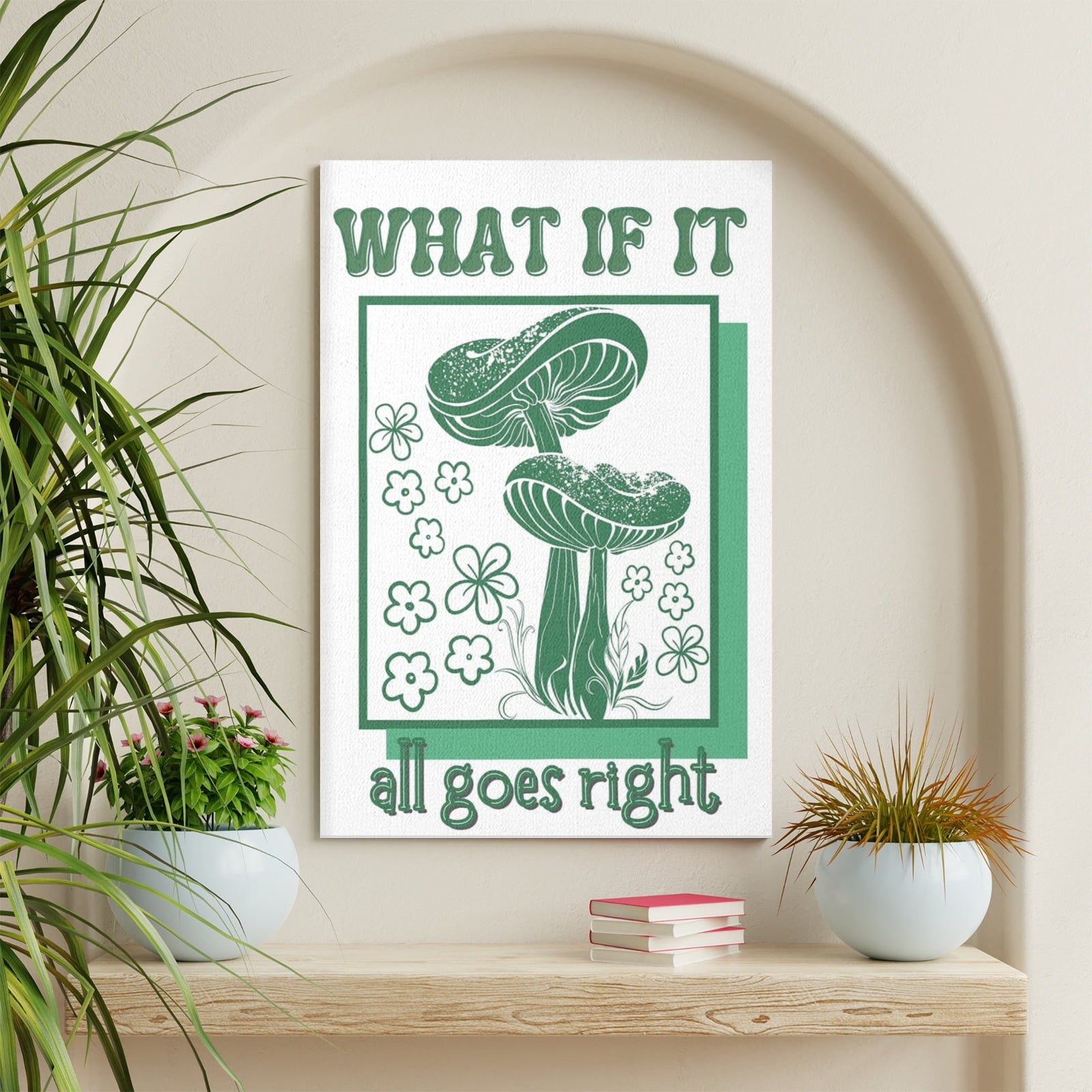 AOEX Retro Christian Wall Art Be Strong and Courageous Bible Verses ...