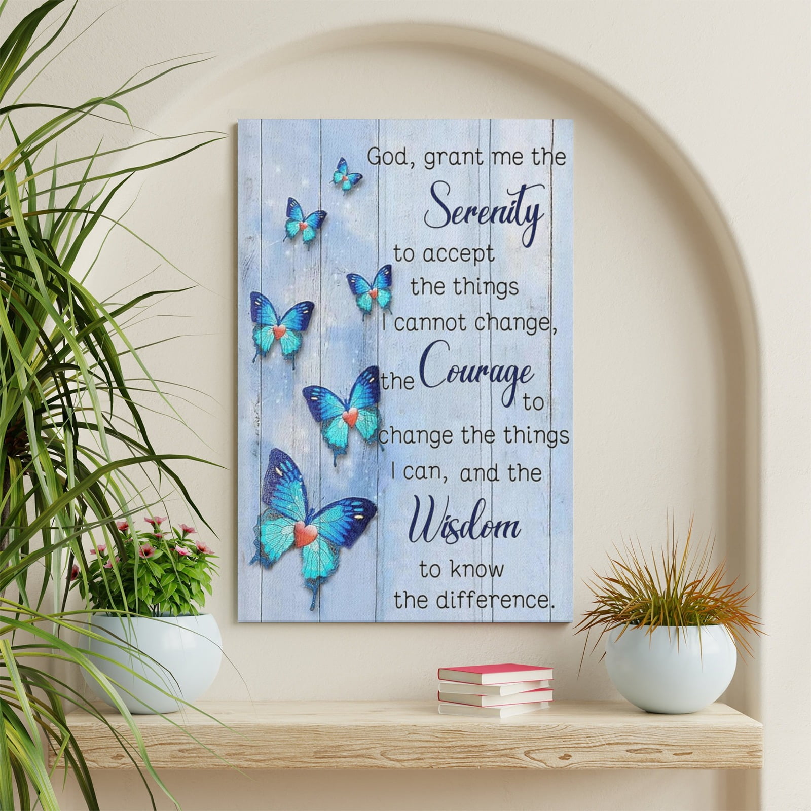AOEX Scripture Serenity Prayer Wall Art Farmhouse Christian Religious ...
