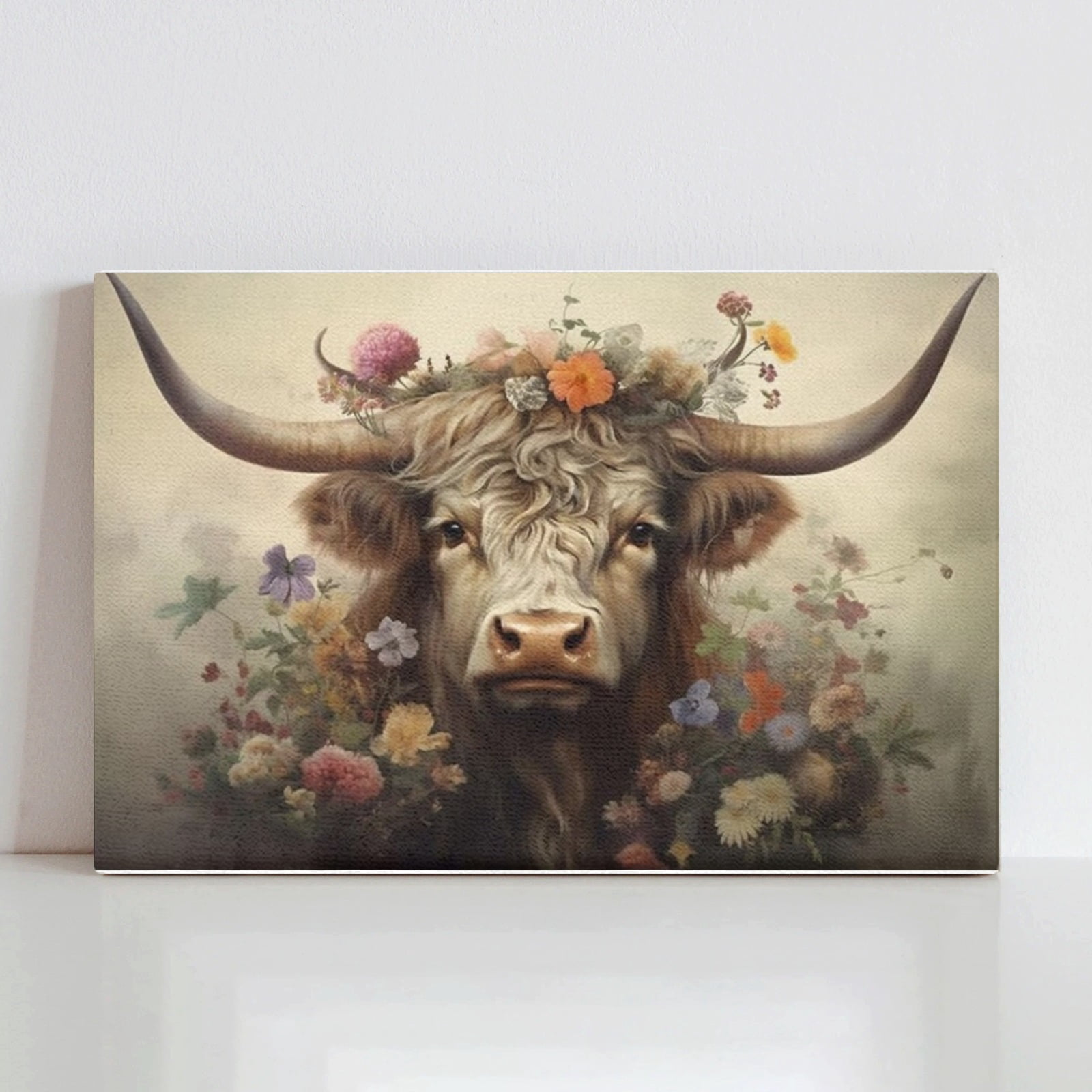 AOEX Sense&Sensibility Art Highland Cow Decor Farmhouse Highland Cow ...