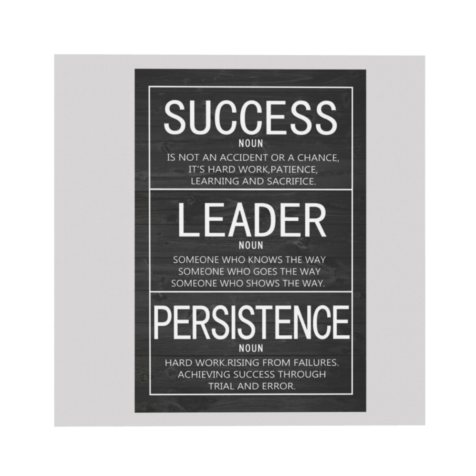 AOEX Success Leader Persistence Inspirational Wall Art Motivational ...