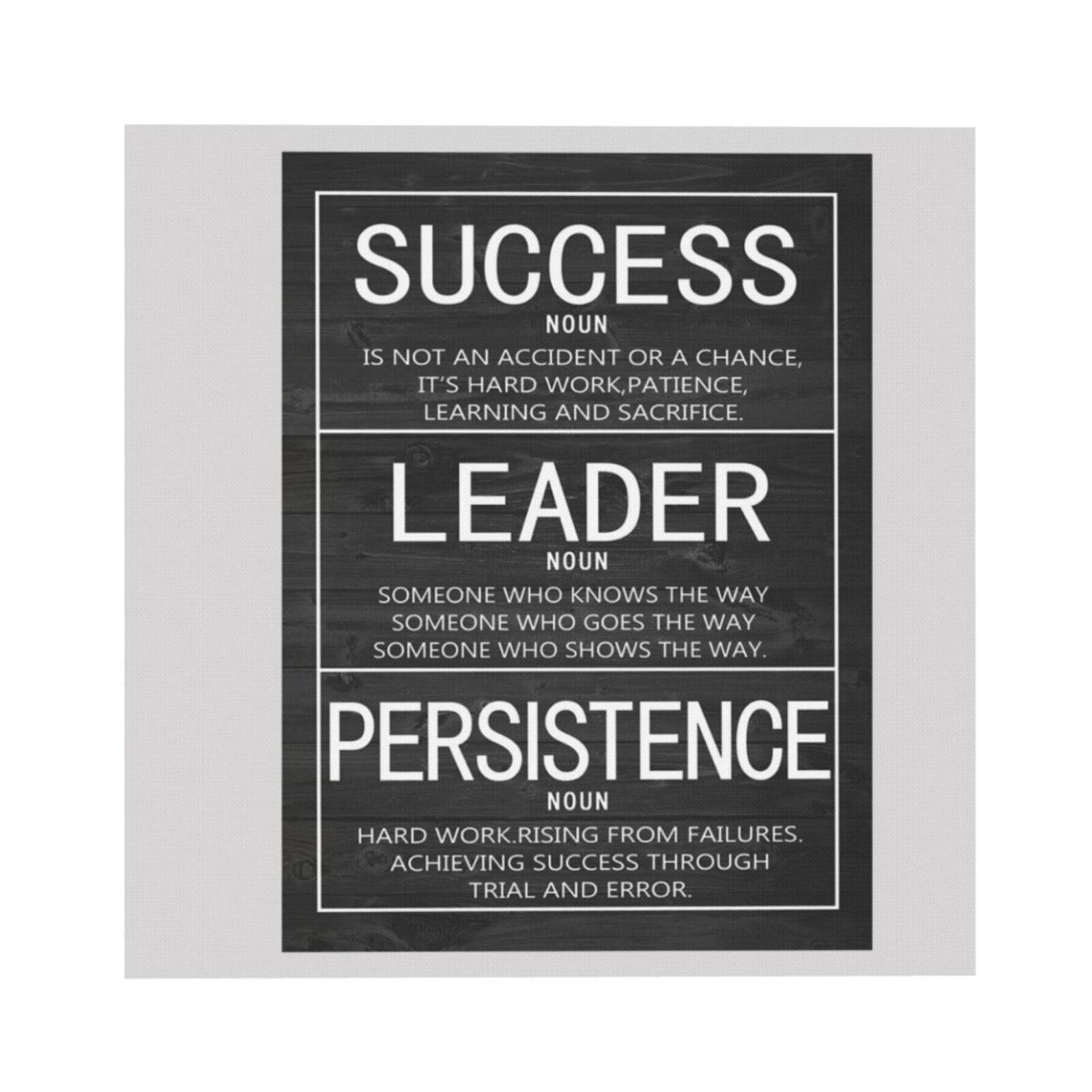 AOEX Success Leader Persistence Inspirational Wall Art Motivational ...