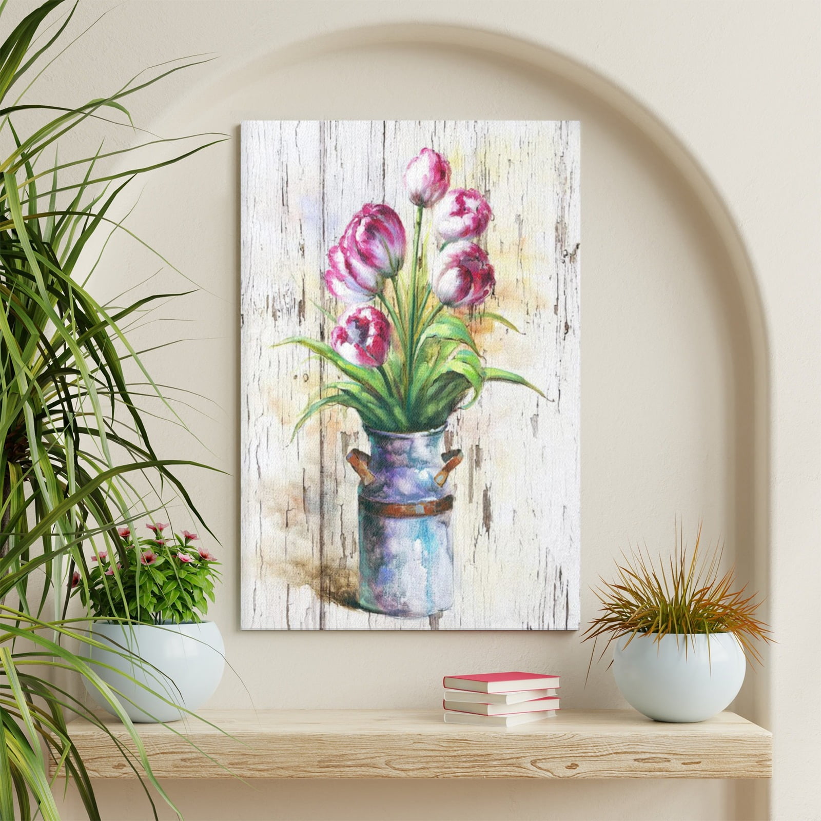 AOEX Tulip Flower Canvas Prints Wall Art Painting Picture - Floral in a ...