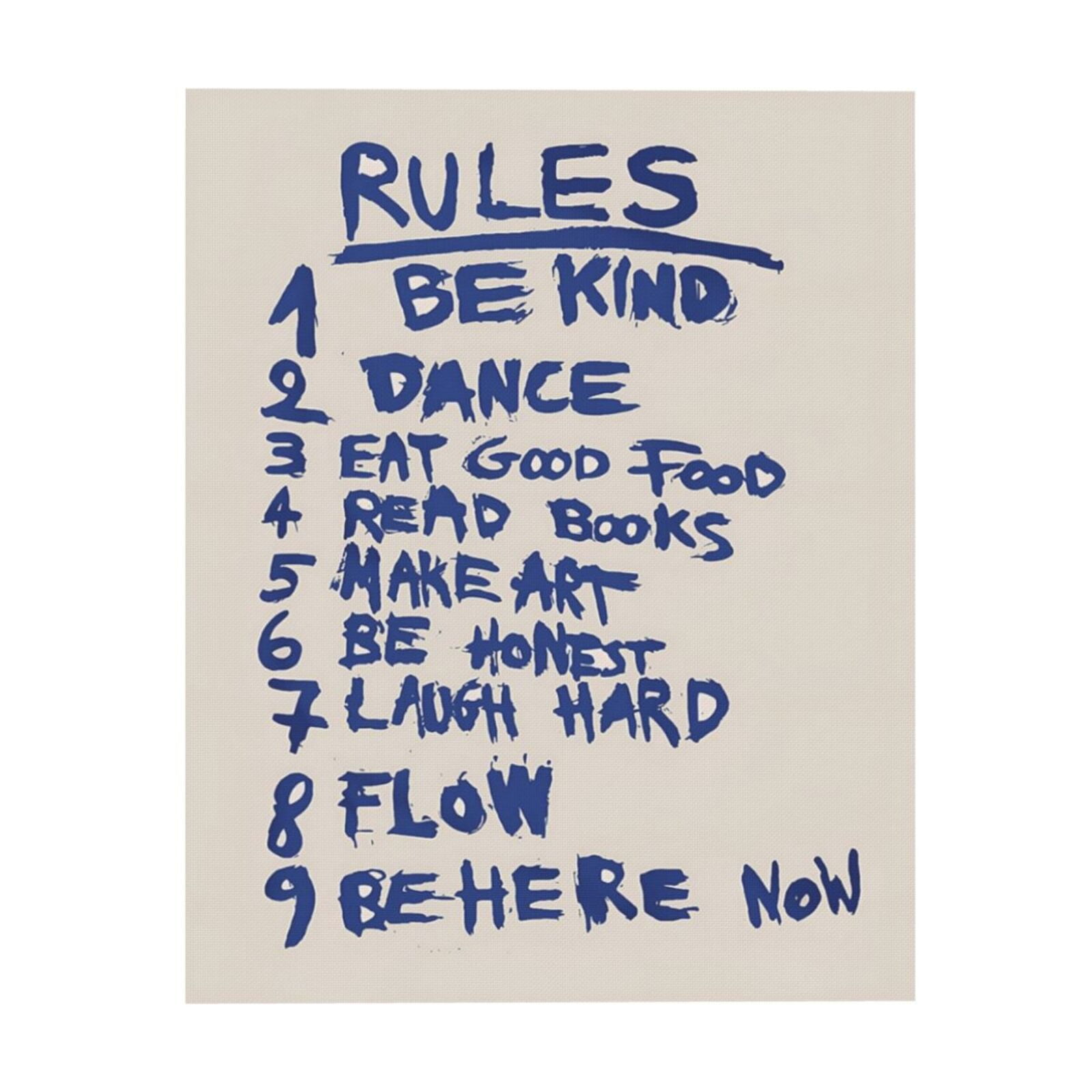 AOEX Vintage Motivational Rules Quotes Wall Art Posters Teen Girly Room ...