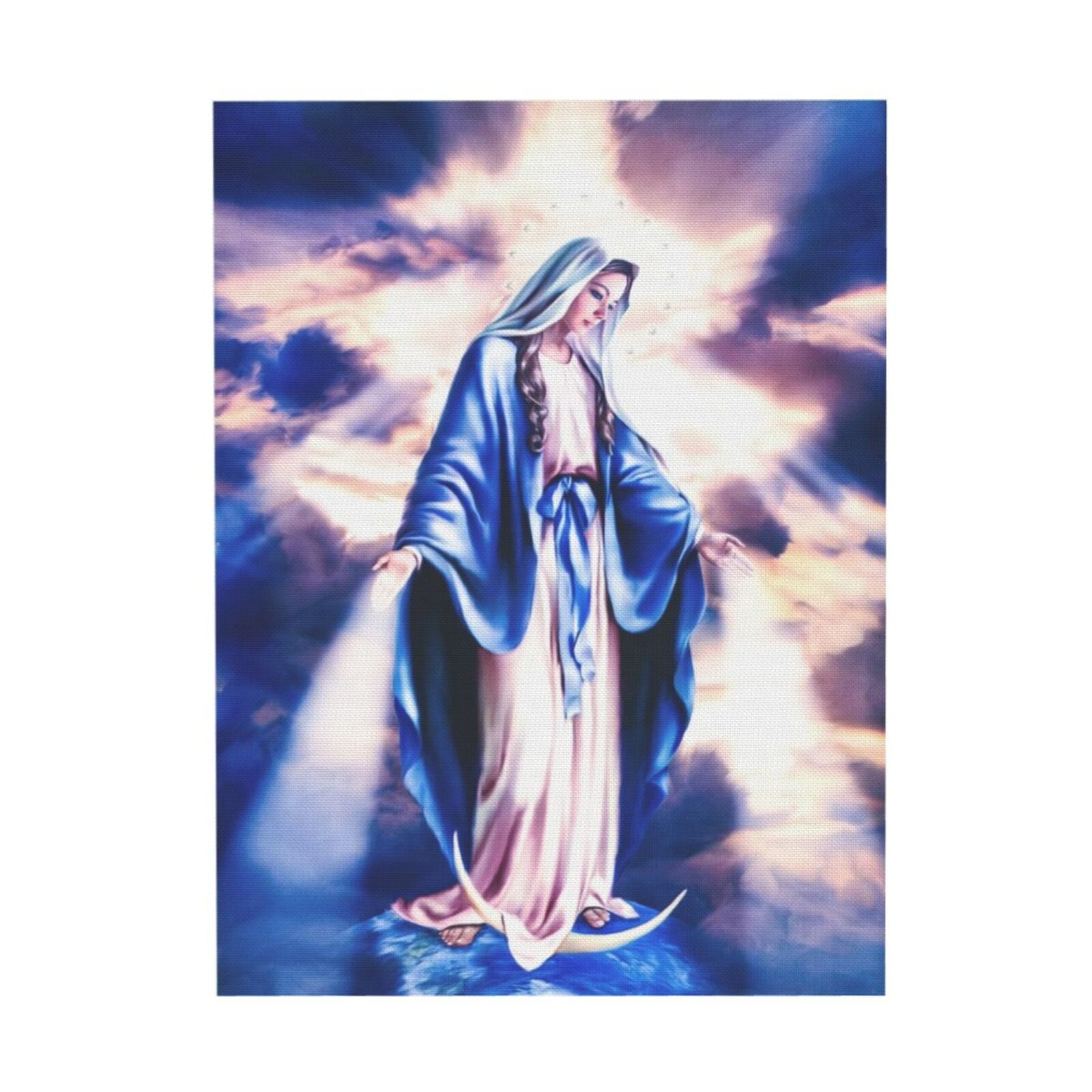AOEX Vintage Poster Virgin Mary Poster Religious Art Catholic Poster ...