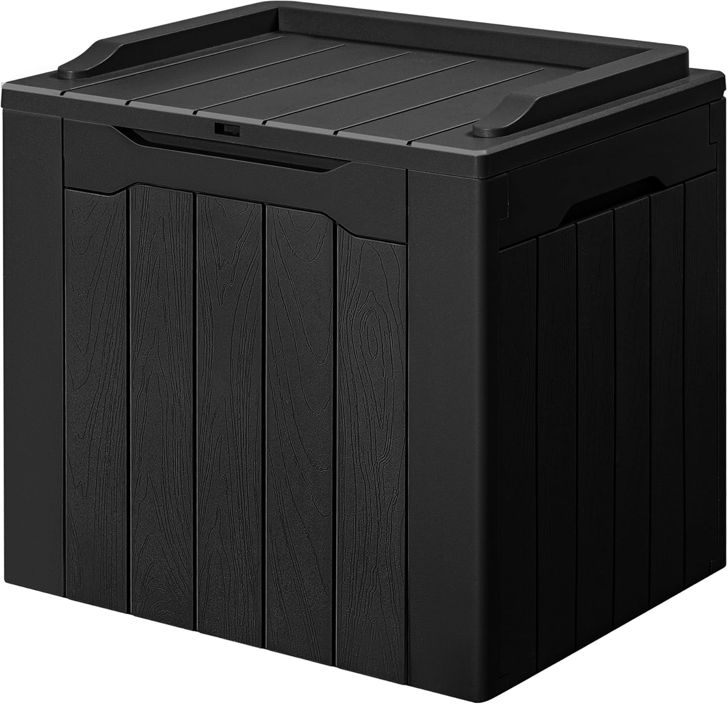 AOEYU 30 Gallon Small Outdoor Deck Box, Waterproof Resin Storage Box ...