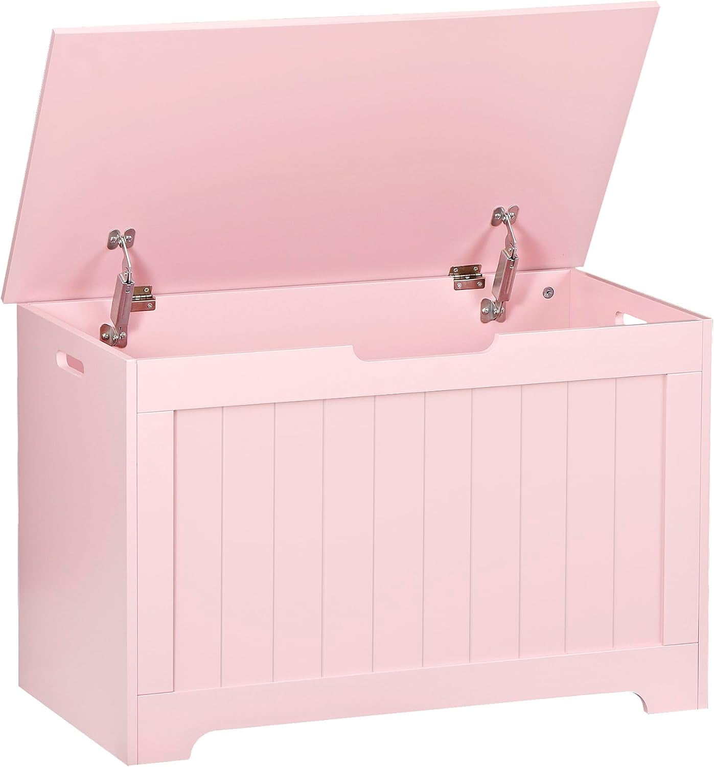 AOEYU 30 Inch Storage Chest Bench, Wooden Trunk with 2 Safety Hinges ...