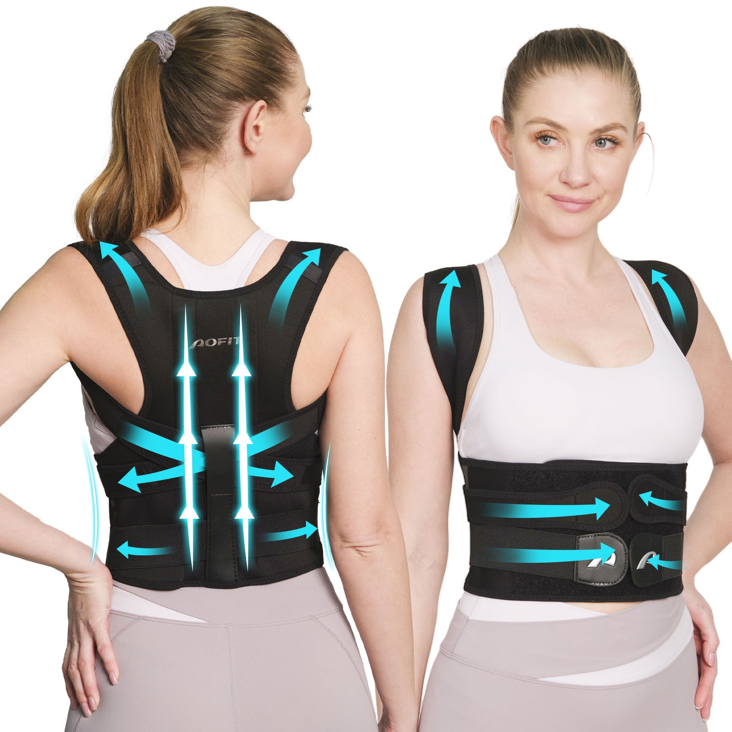 Posture Corrector for Women and Men, Brace for Upper and Lower Back ...