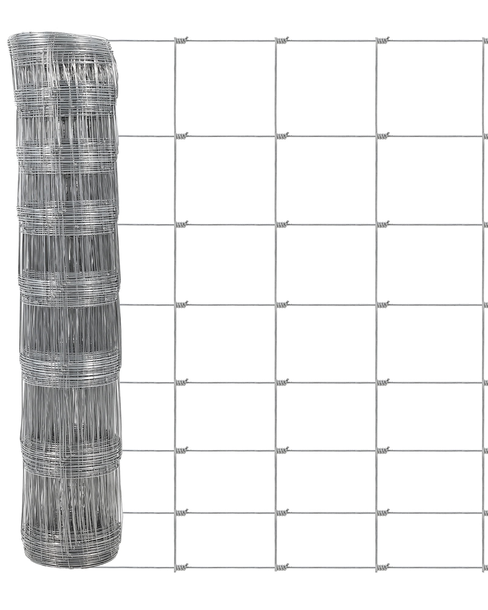 AOILE 12-Gauge Galvanized Farm Fence, Heavy Duty Woven Wire Fencing ...