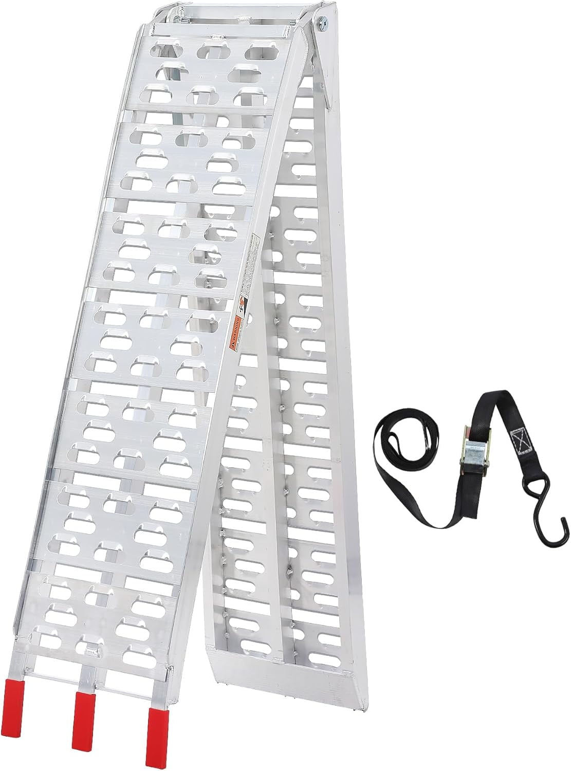 AOILE 1Pc Aluminum Loading Ramps 750 lbs, 7.5 FT Folding Heavy-Duty ATV ...