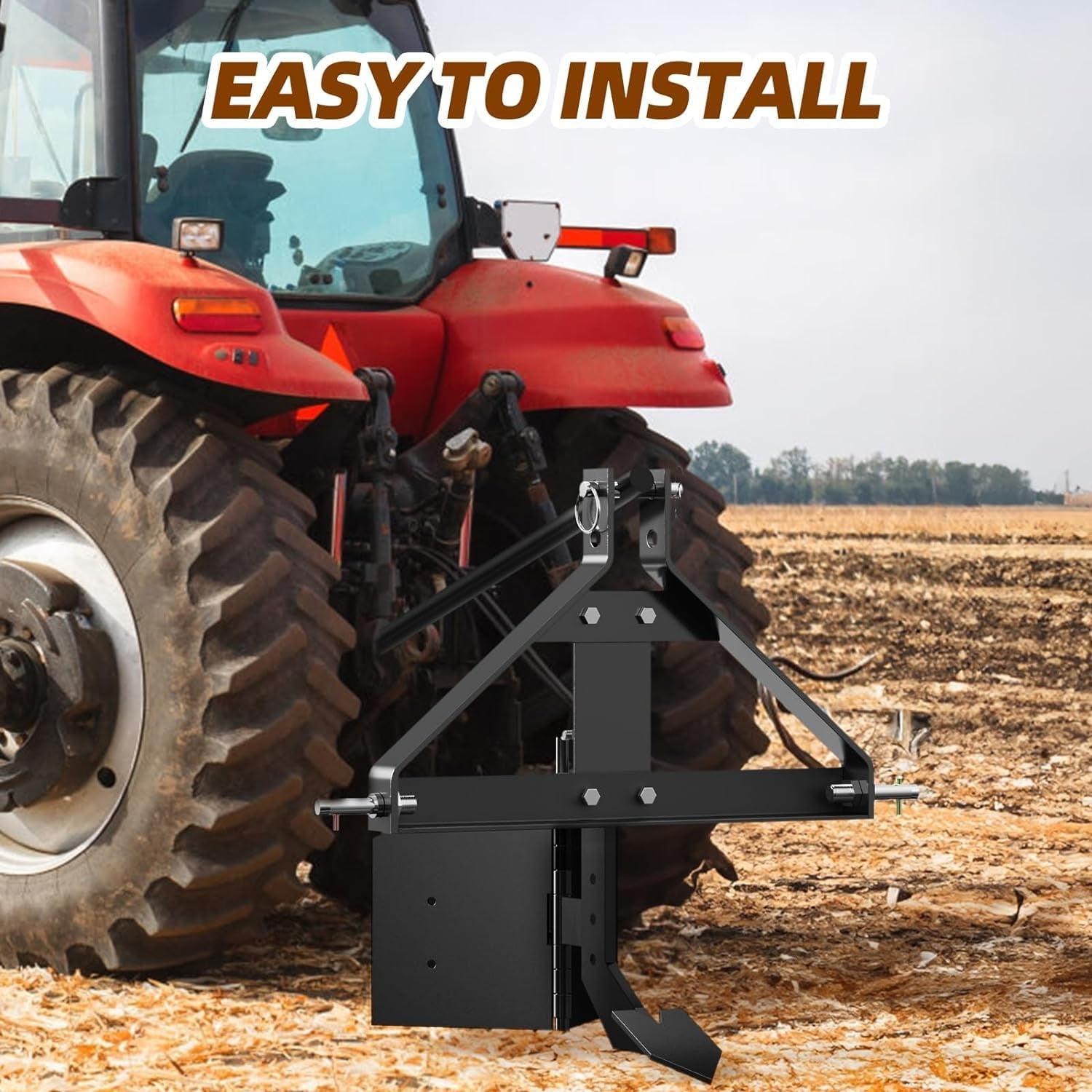 AOILE 3-Point Quick-Hitch Tractor Plow with Furrowing Blade & 2 Plow ...