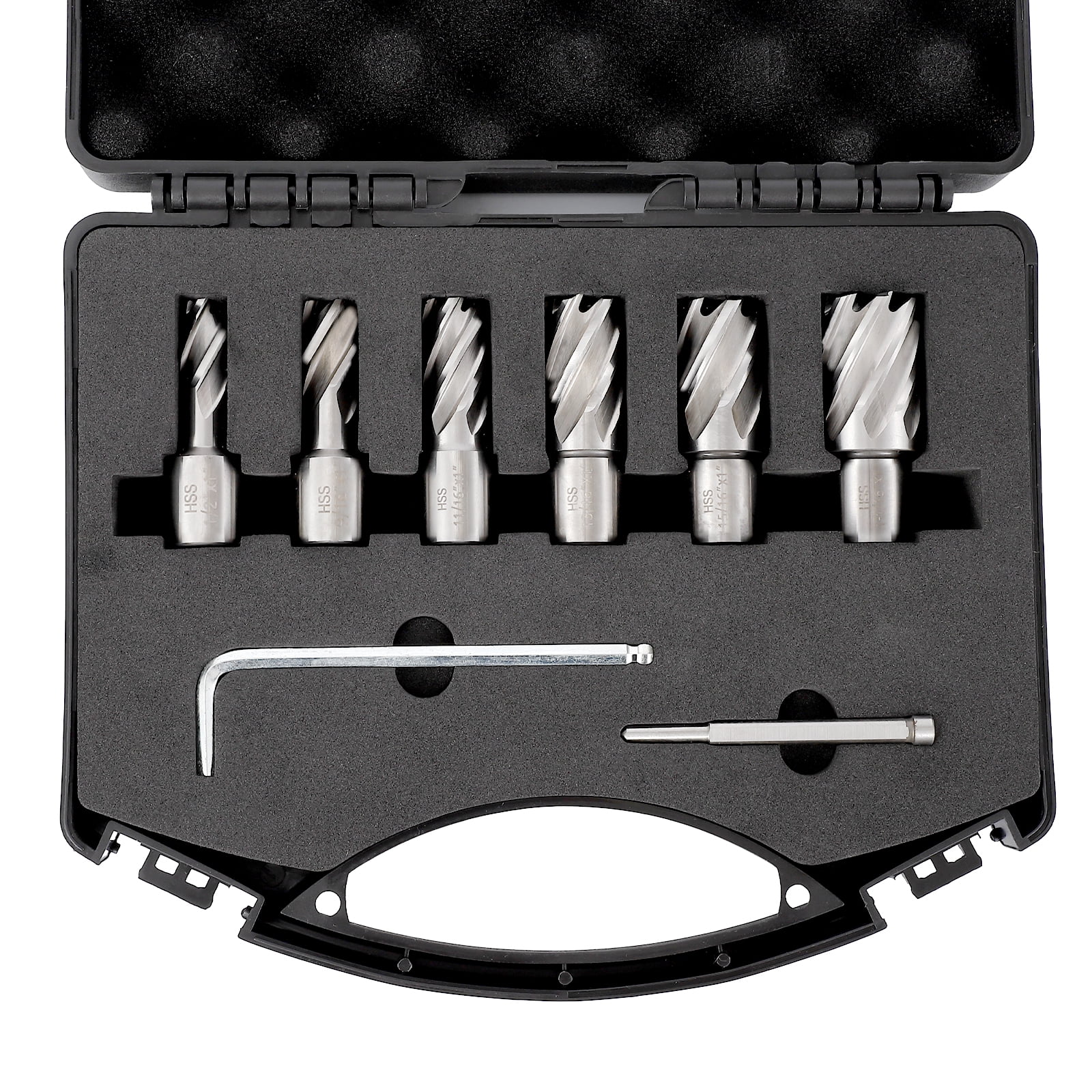 AOILE 6/13-Piece Annular Cutter Set, Weldon Shank Magnetic Drill Bits ...