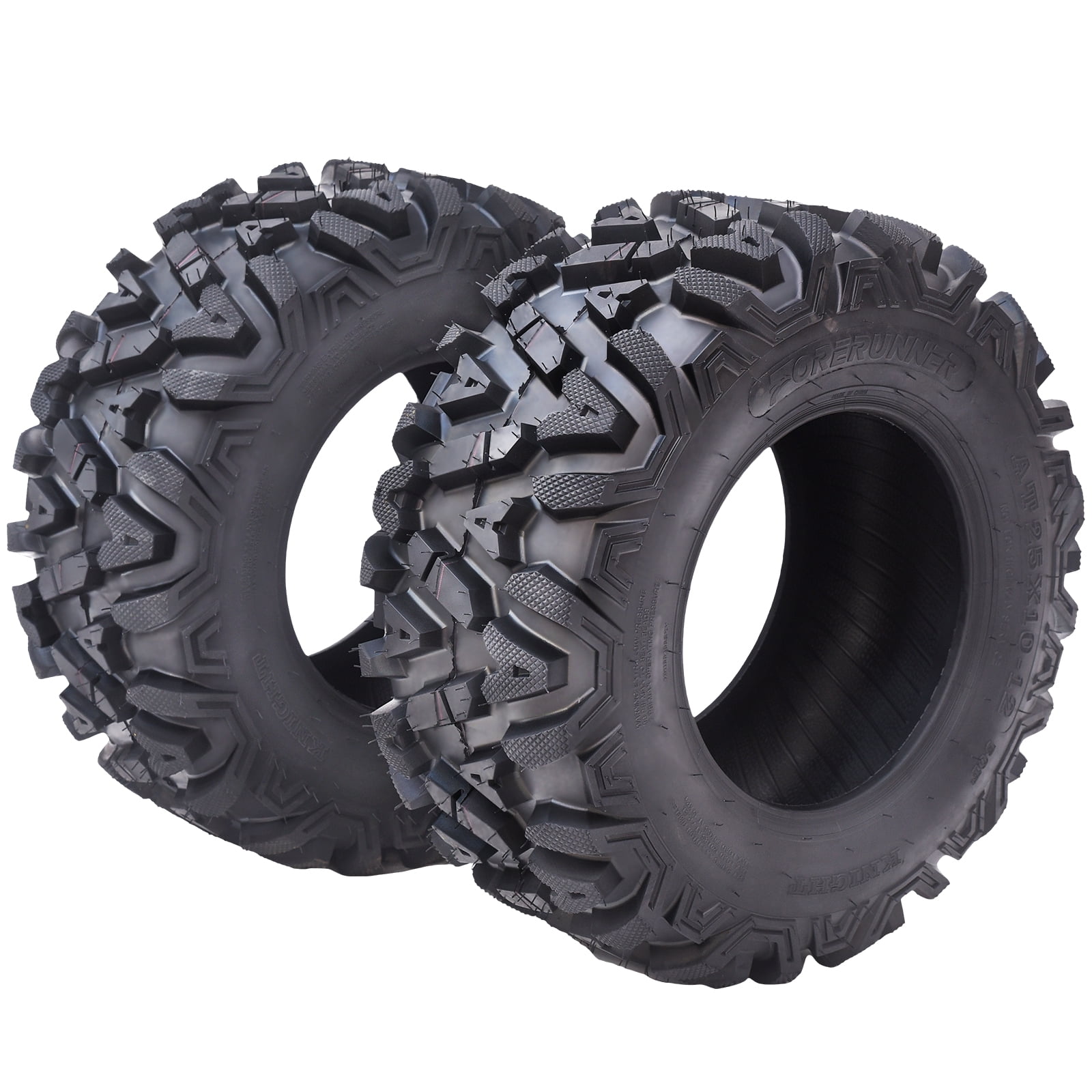 AOILE ATV/UTV Tires, 25x10x12 Atv Tire, Atv Mud Tires, 6 Ply, Set of 2 ...